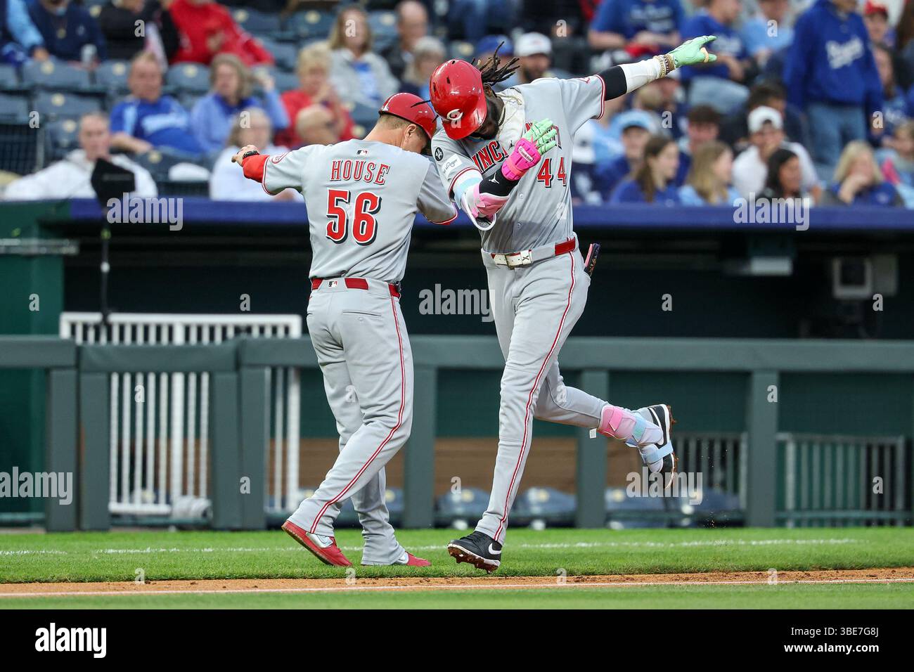May 27, 2025: Cincinnati Reds third base coach J.R. House (56) and ...
