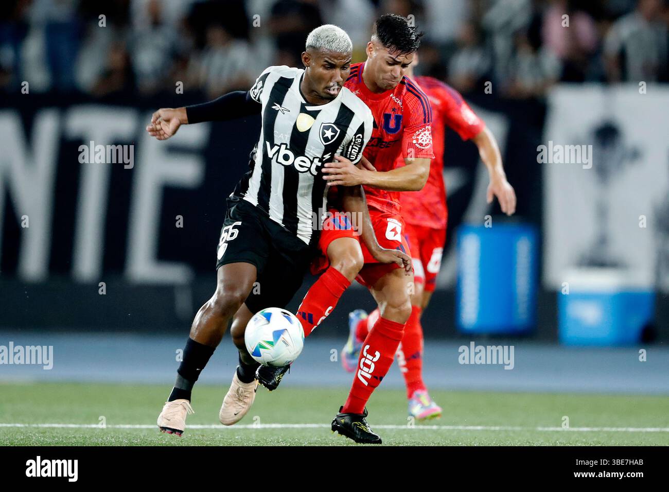 Rio de Janeiro, Brazil. 27th May, 2025. Cuiabano of Botafogo battles ...