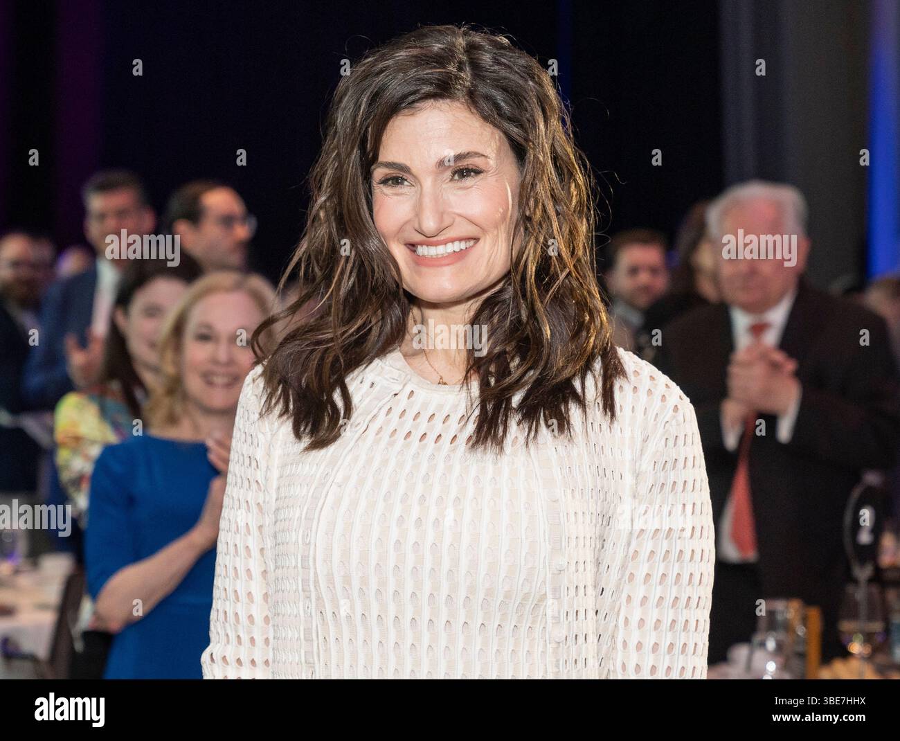 New York, NY May 27, 2025: Idina Menzel attends New Dramatists Luncheon ...