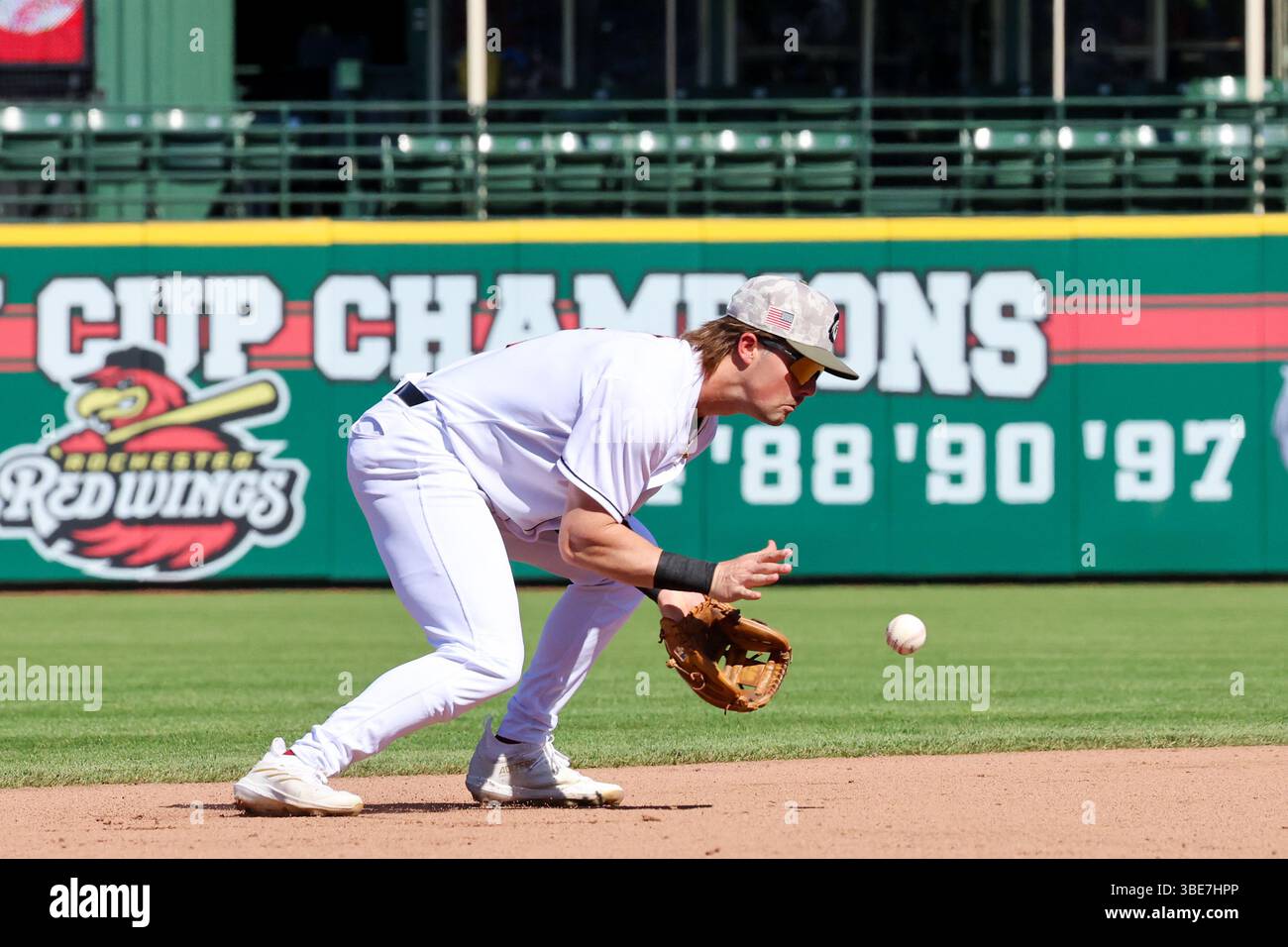 Rochester, New York, USA. 26th May, 2025. Rochester Red Wings infielder ...
