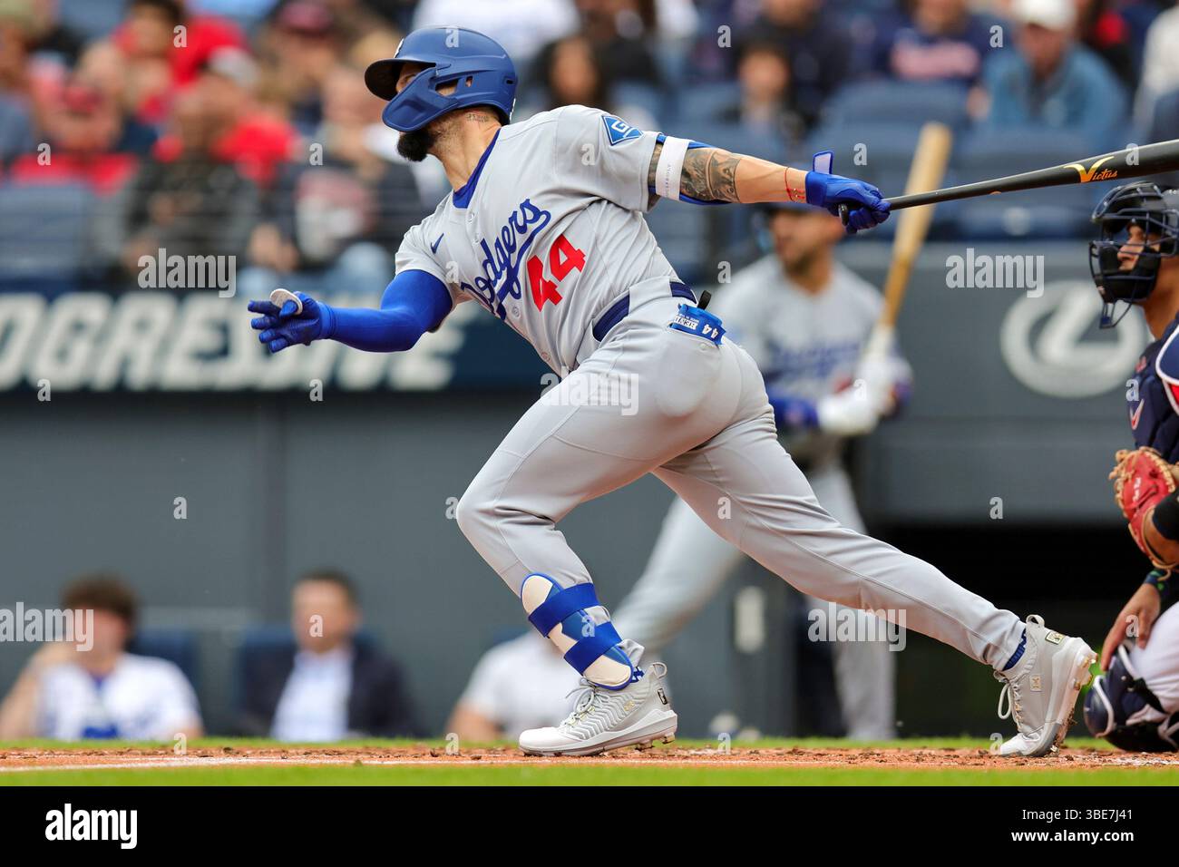 CLEVELAND, OH - MAY 27: Los Angeles Dodgers center fielder Andy Pages ...