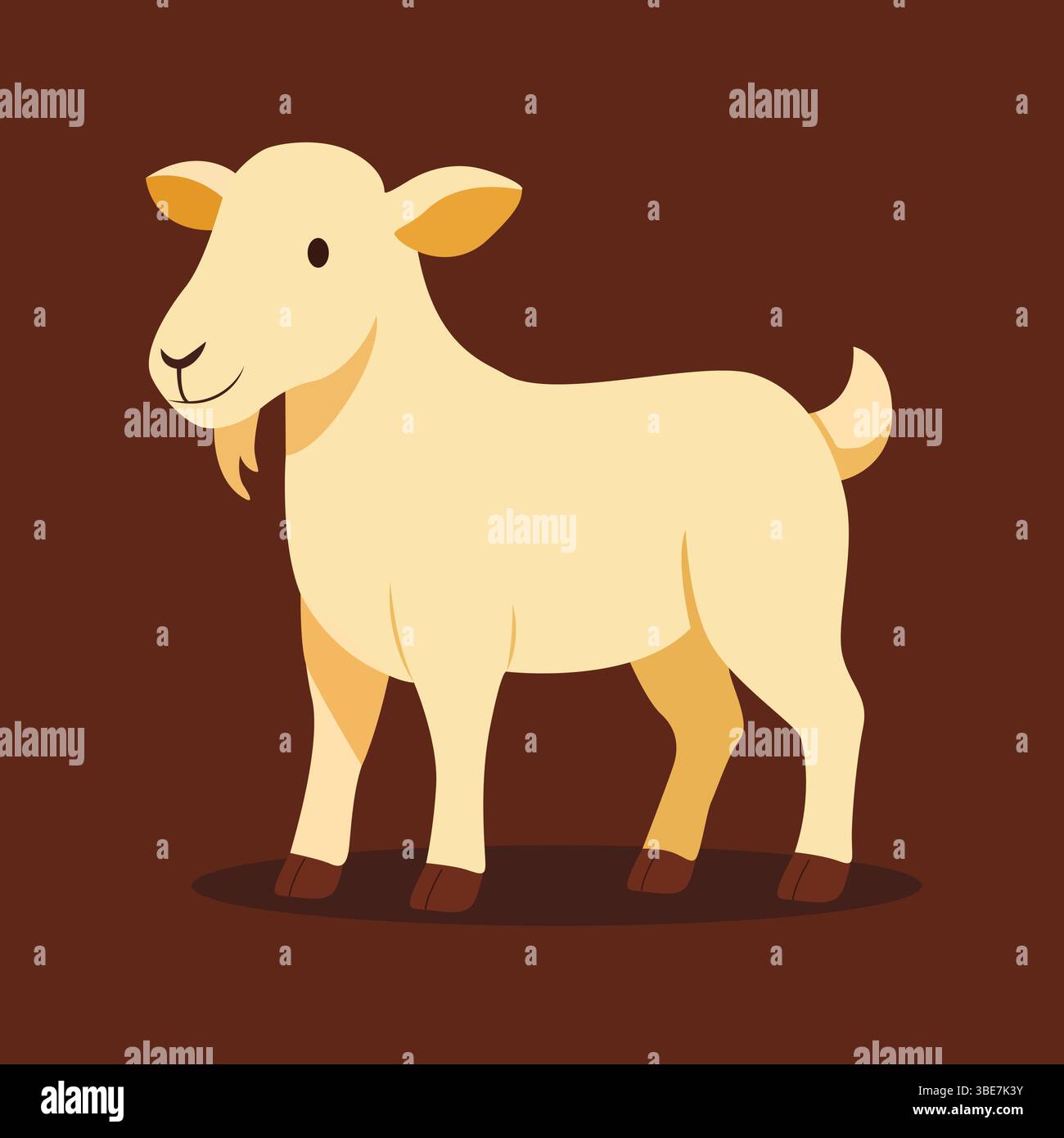 Cartoon Goat Vector Illustration Stock Vector Image & Art - Alamy