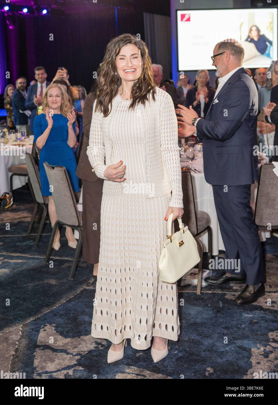 New York, USA. 27th May, 2025. Idina Menzel attends New Dramatists ...