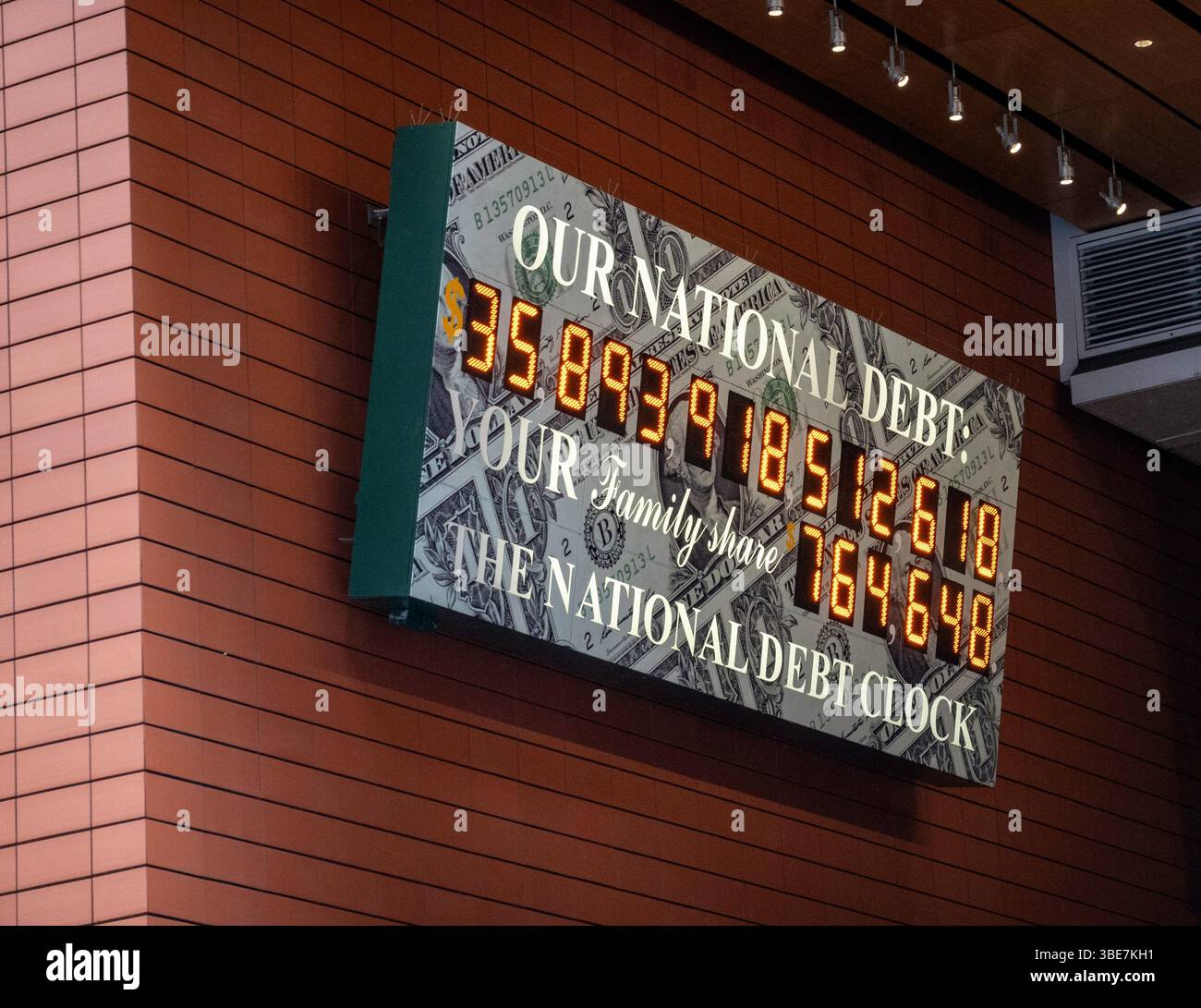 National Debt Clock, Times Square, NYC, USA 2025 Stock Photo - Alamy