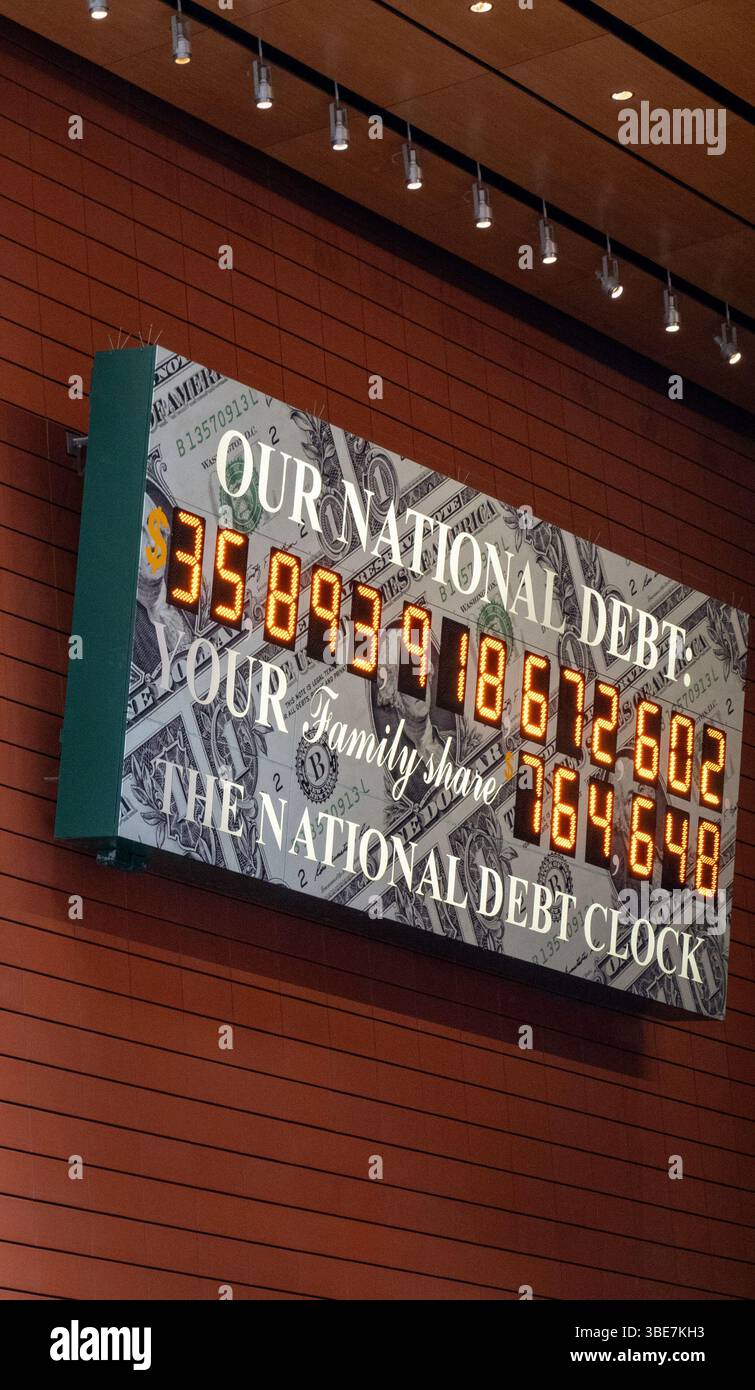 National Debt Clock, Times Square, NYC, USA 2025 Stock Photo - Alamy