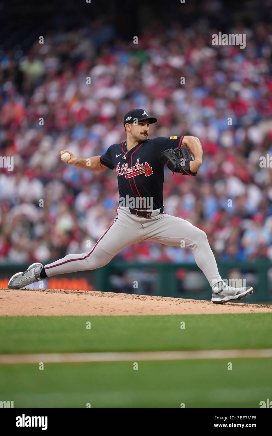 Atlanta Braves' Spencer Strider plays during a baseball game Tuesday ...