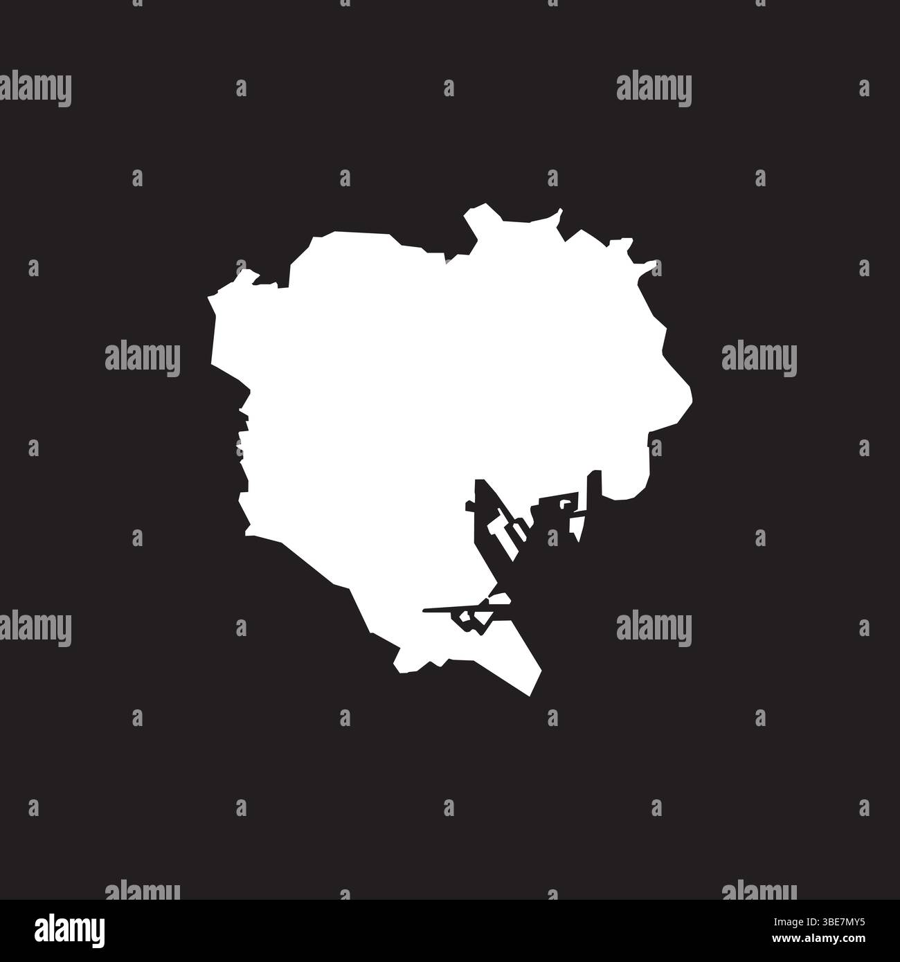 Tokyo Map Element Icon Illustration Design Stock Vector Image & Art - Alamy