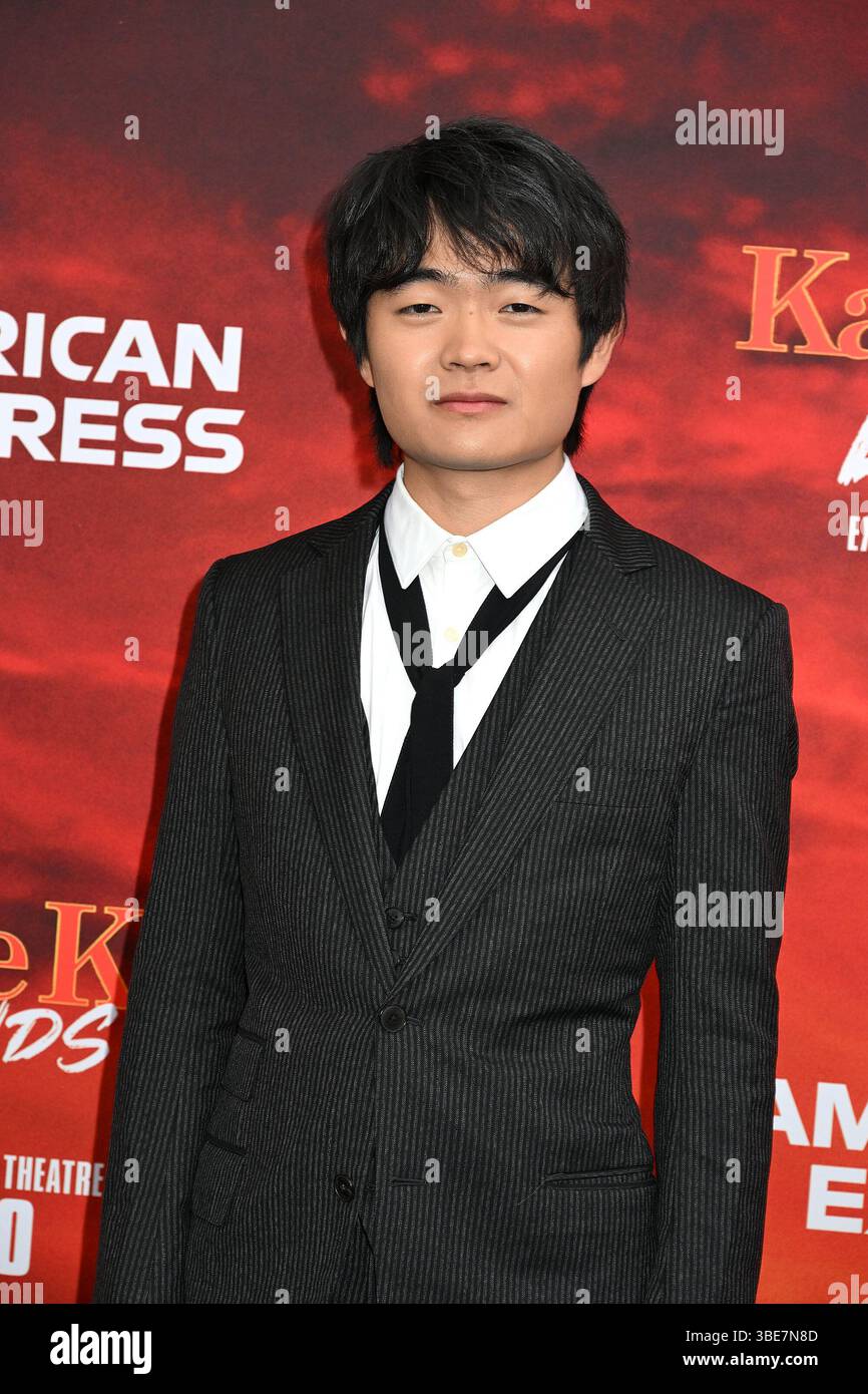 Ben Wang attends the World Premiere of "Karate Kid: Legends" on May ...