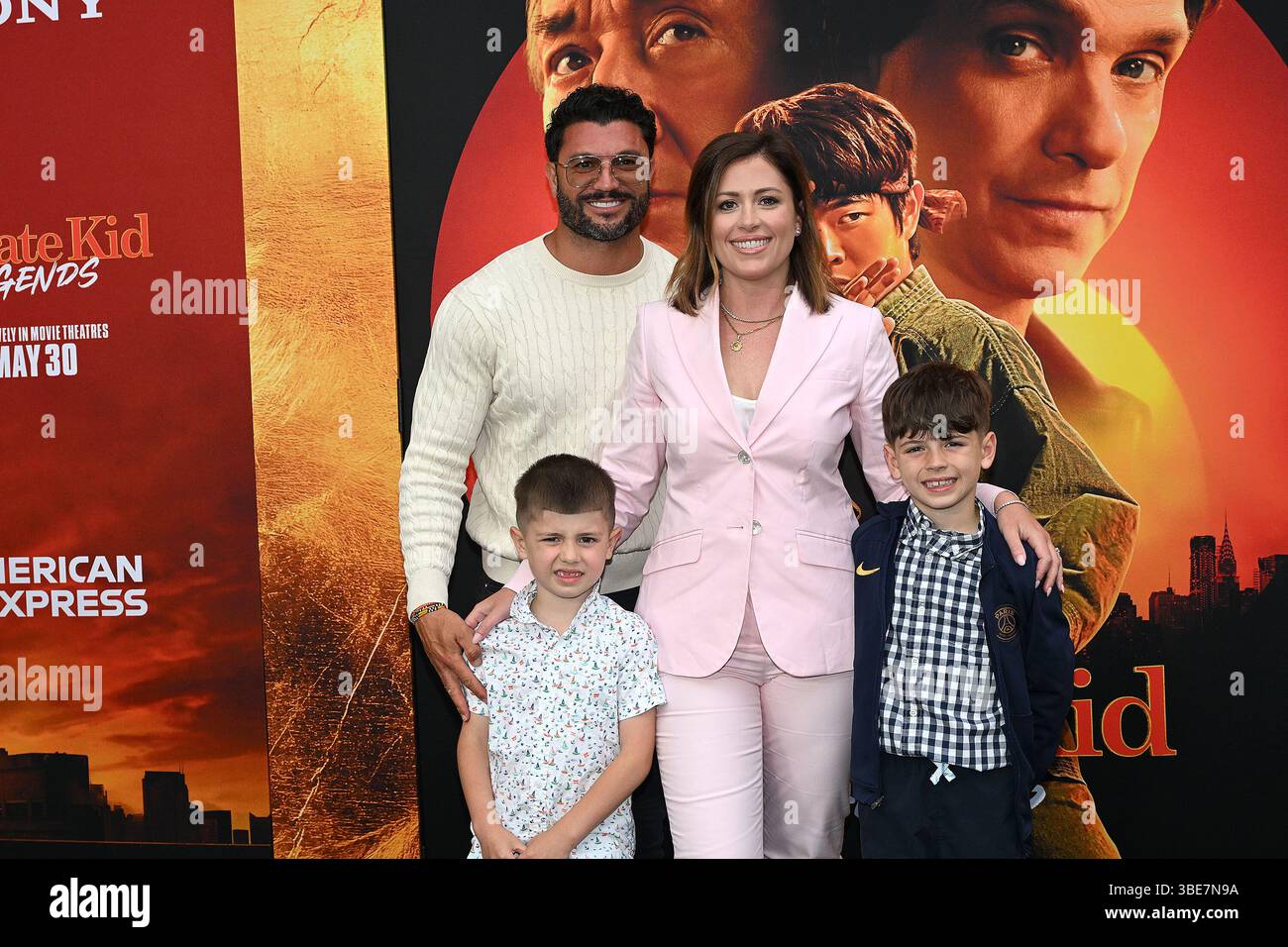 Chloe Melas and family attends the World Premiere of "Karate Kid ...