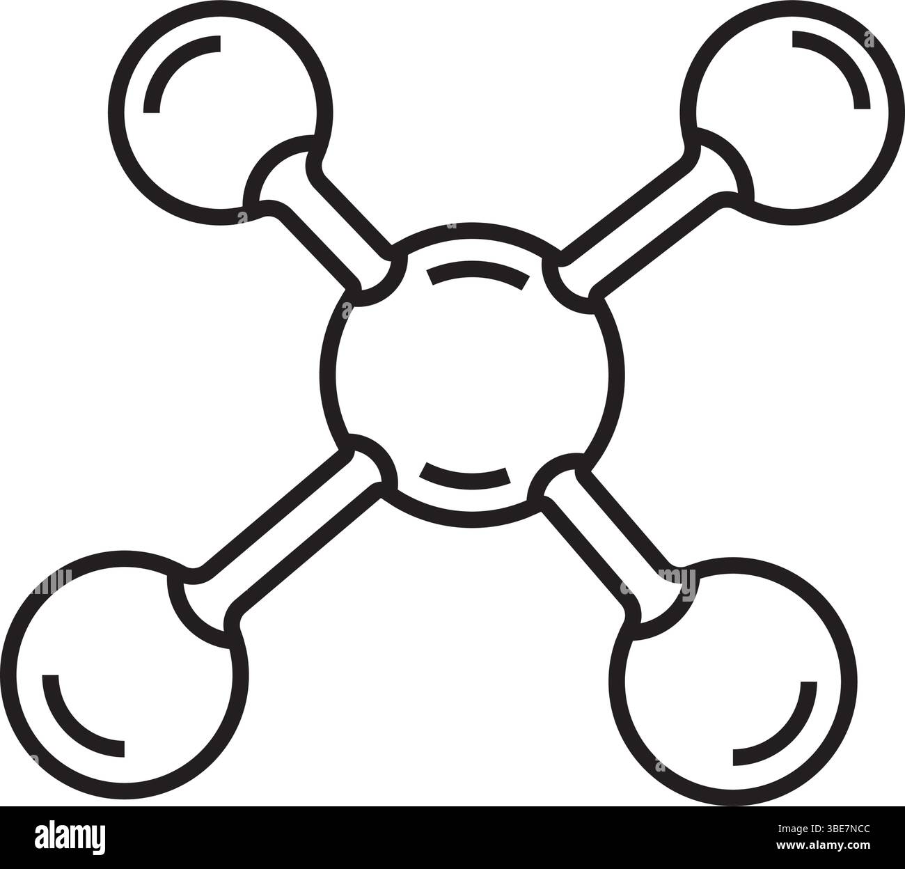 molecular element logo illustration symbol design Stock Vector Image ...