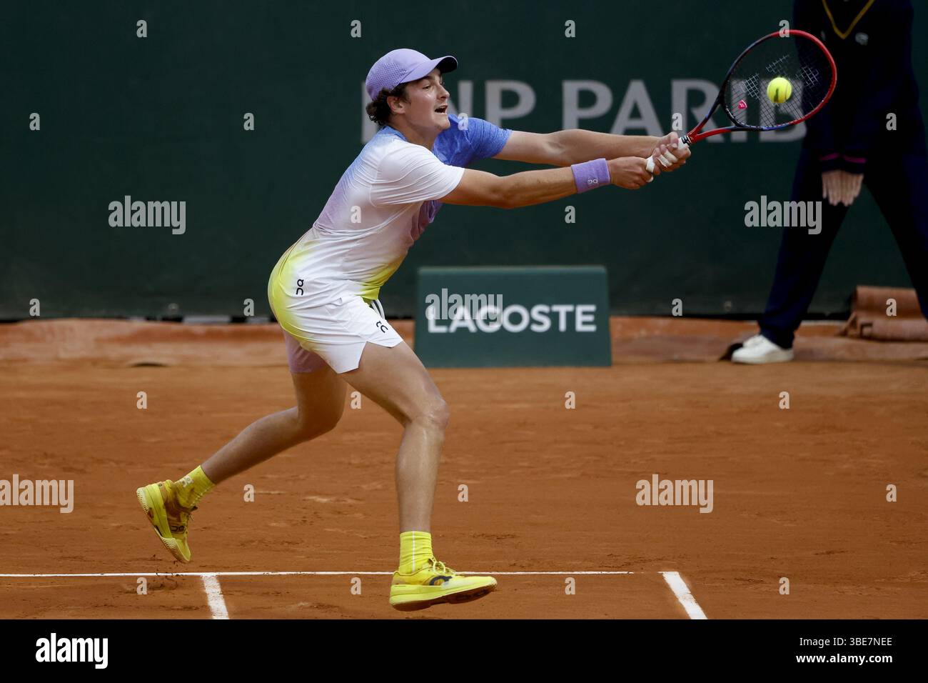 Joao Fonseca of Brazil during day 3 of Roland-Garros 2025, French Open, Grand Slam tennis ...