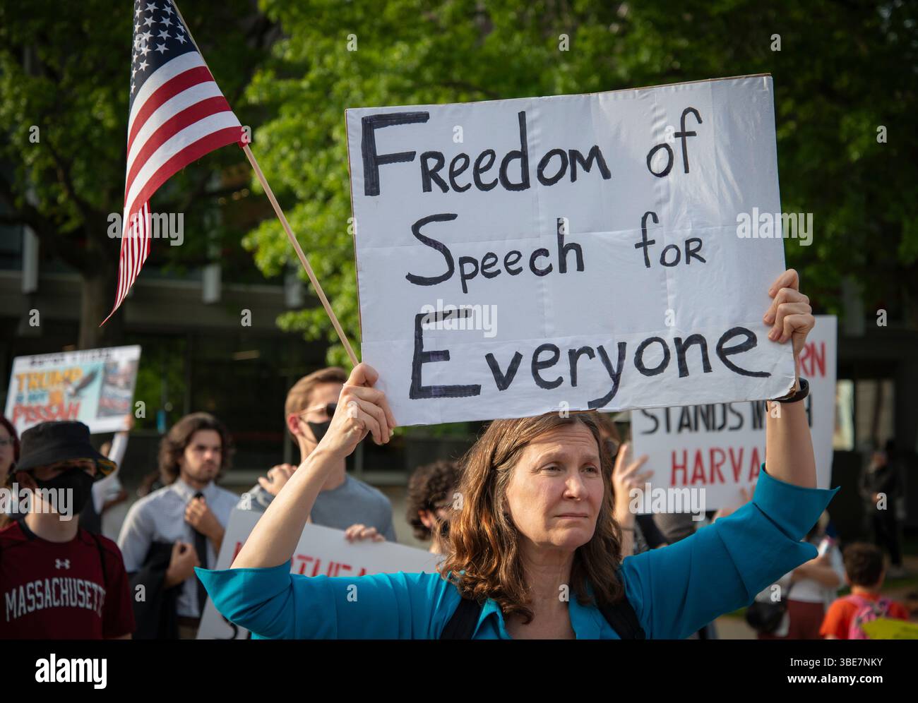 Harvard demonstration, Cambridge, Massachusetts, USA. 27 May 2025 ...