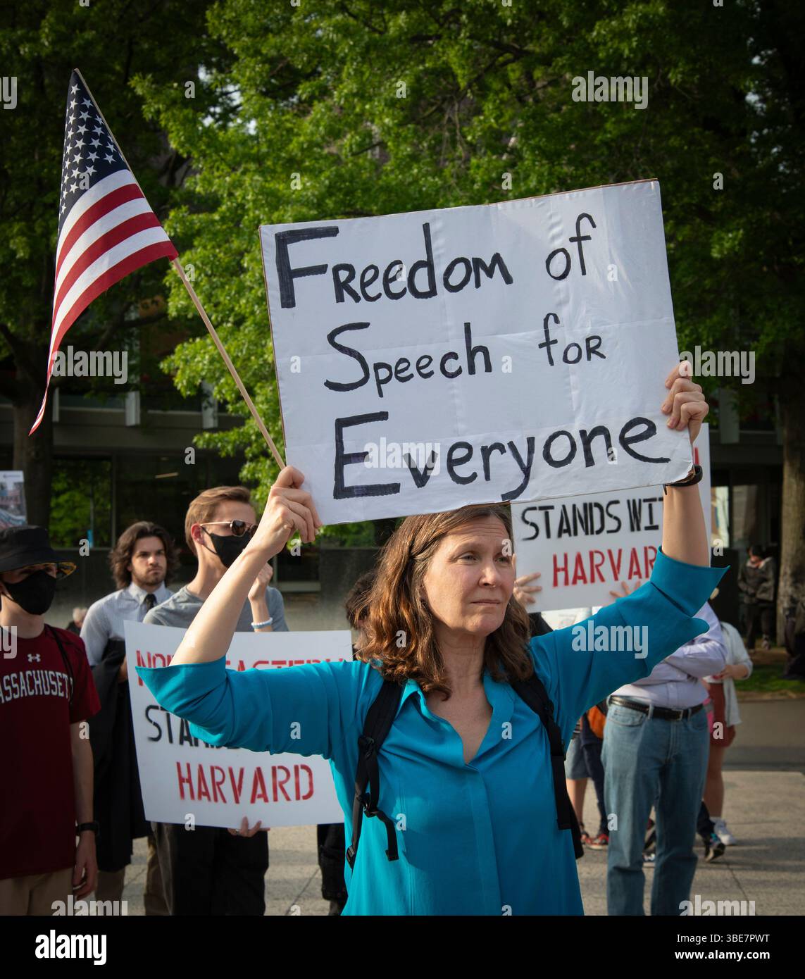Harvard demonstration, Cambridge, Massachusetts, USA. 27 May 2025 ...
