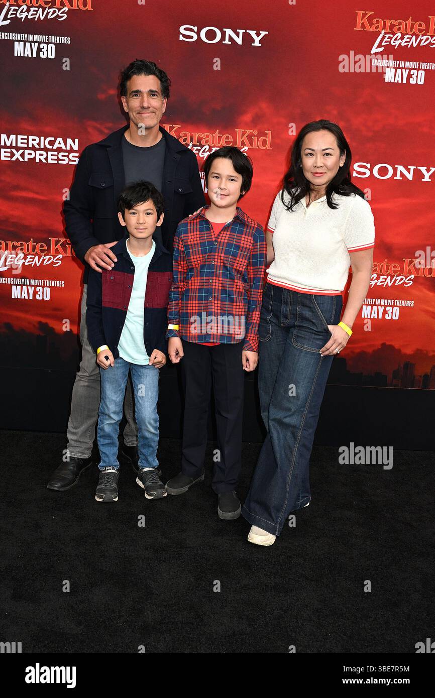 Alyce Chan and family attends the World Premiere of "Karate Kid ...