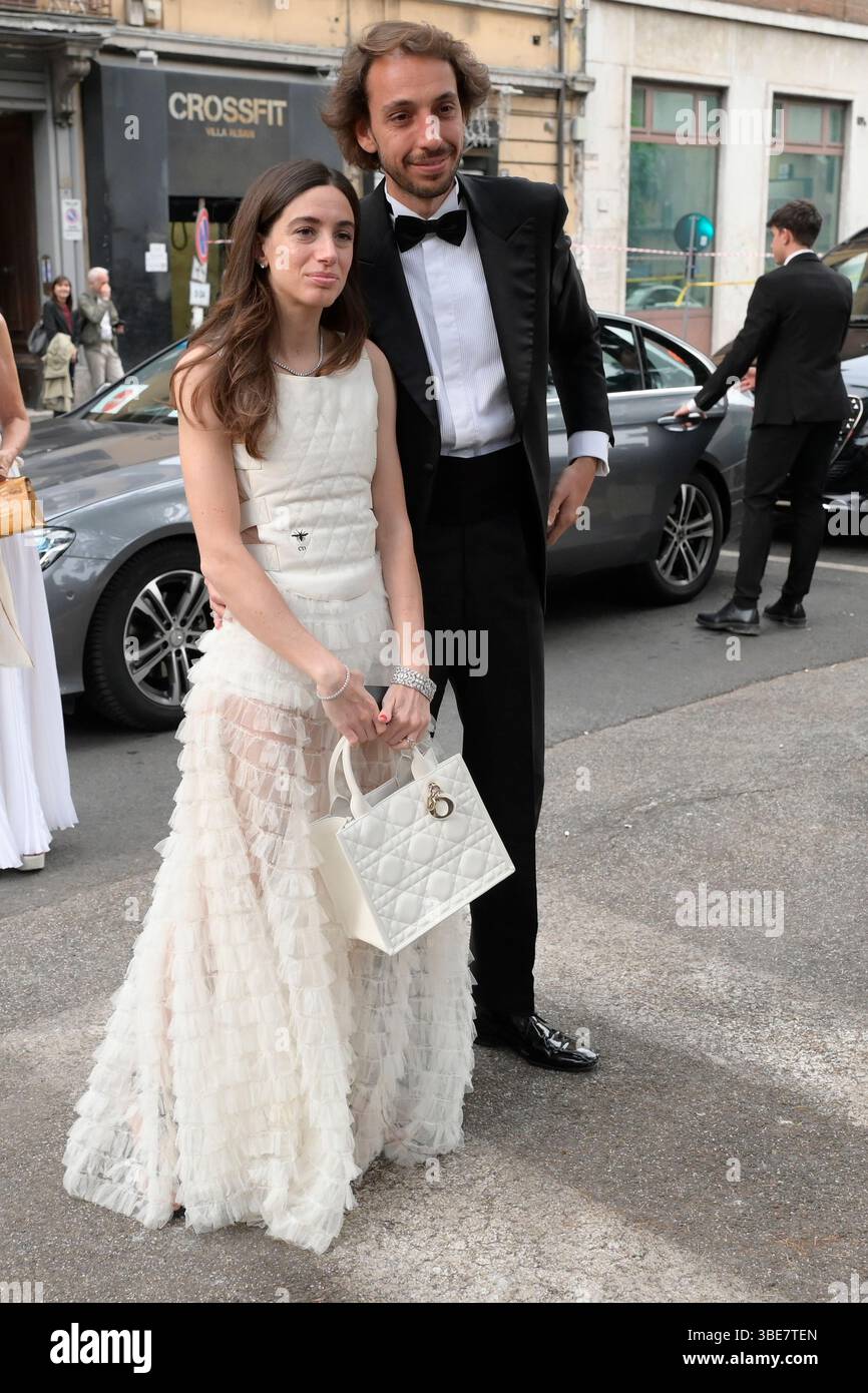 Rome, Italy. 27th May, 2025. Virginia Valsecchi (l) and Dario Martelli ...
