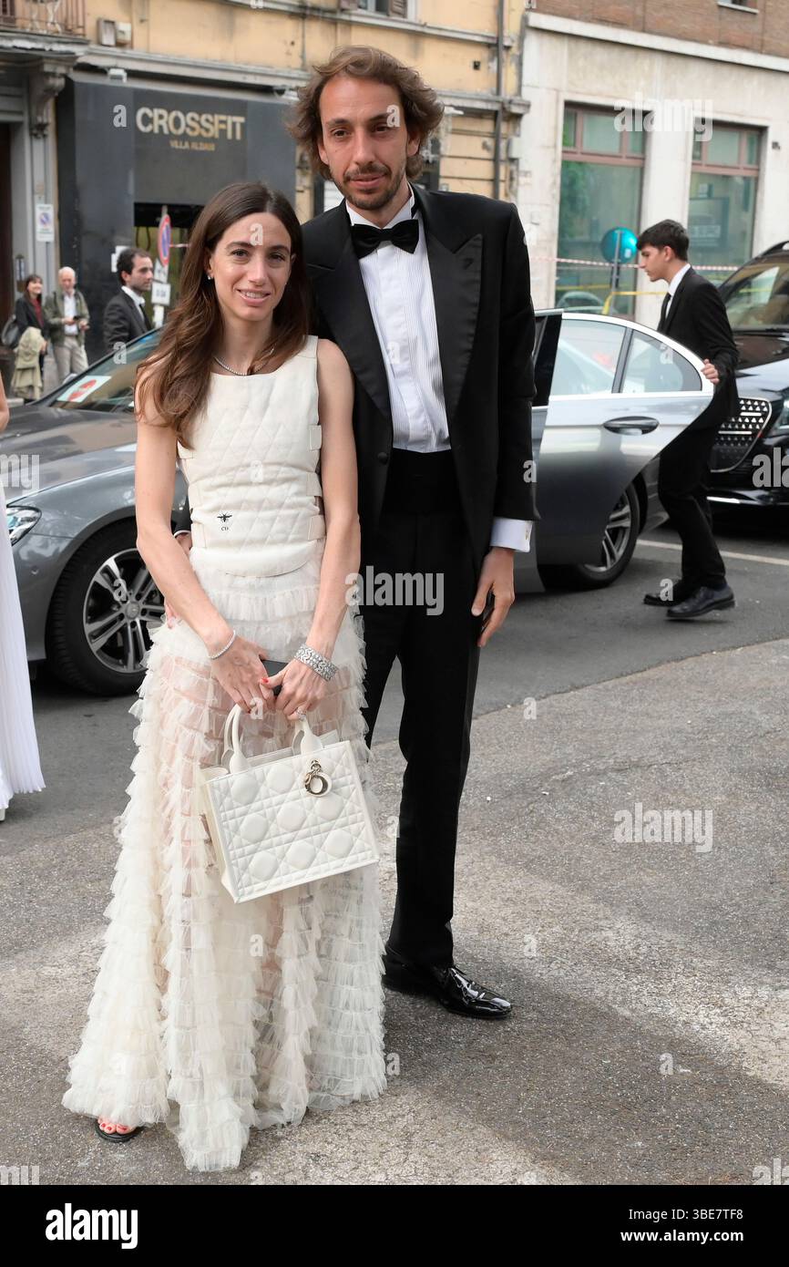 Rome, Italy. 27th May, 2025. Virginia Valsecchi (l) and Dario Martelli ...