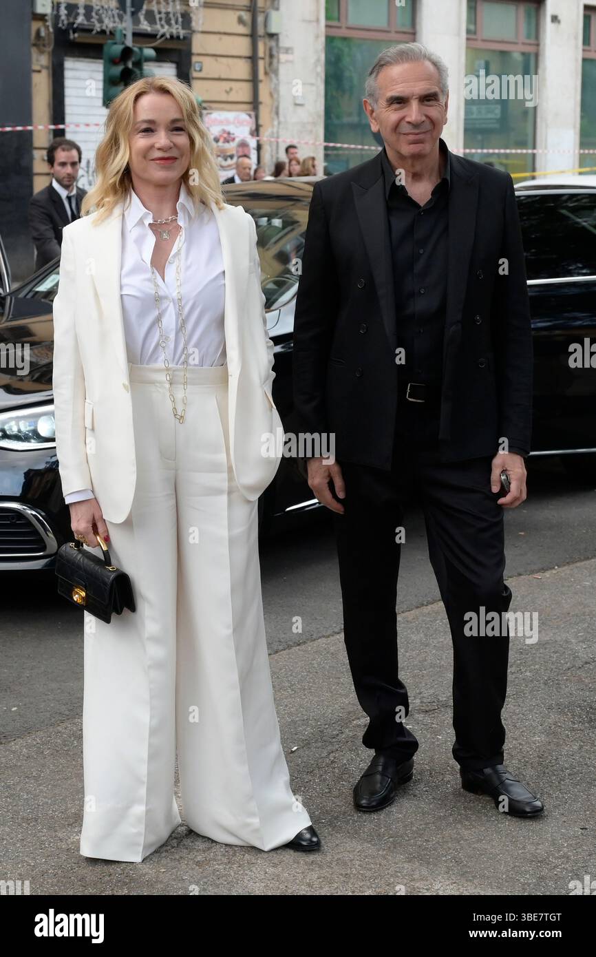 Rome, Italy. 27th May, 2025. Stefania Rocca (l) and Carlo Capasa (r ...
