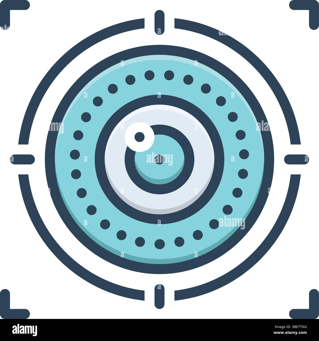 Iris eye recognition scan Stock Vector Images - Alamy