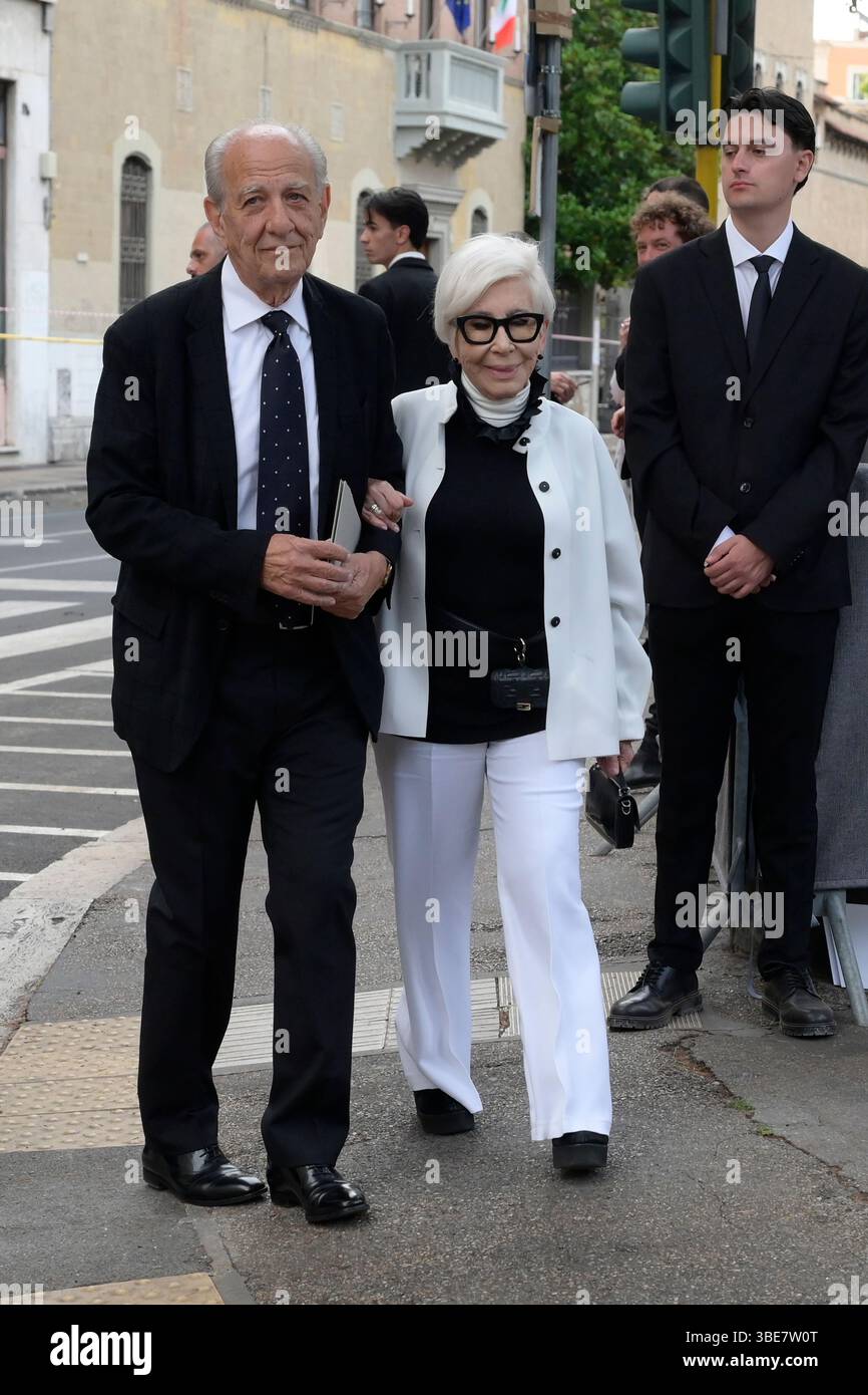 Rome, Italy. 27th May, 2025. Giulio Venturini (l) and Anna Fendi (r ...