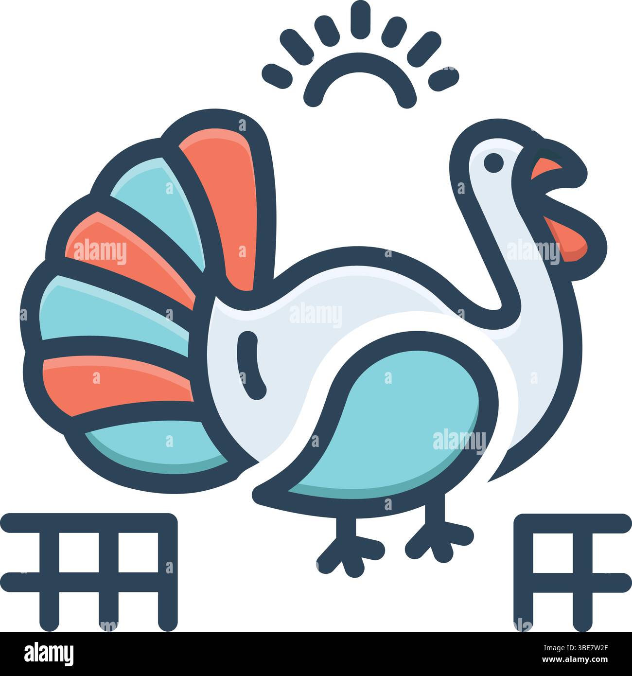 Icon for turkey farm, turkey Stock Vector Image & Art - Alamy