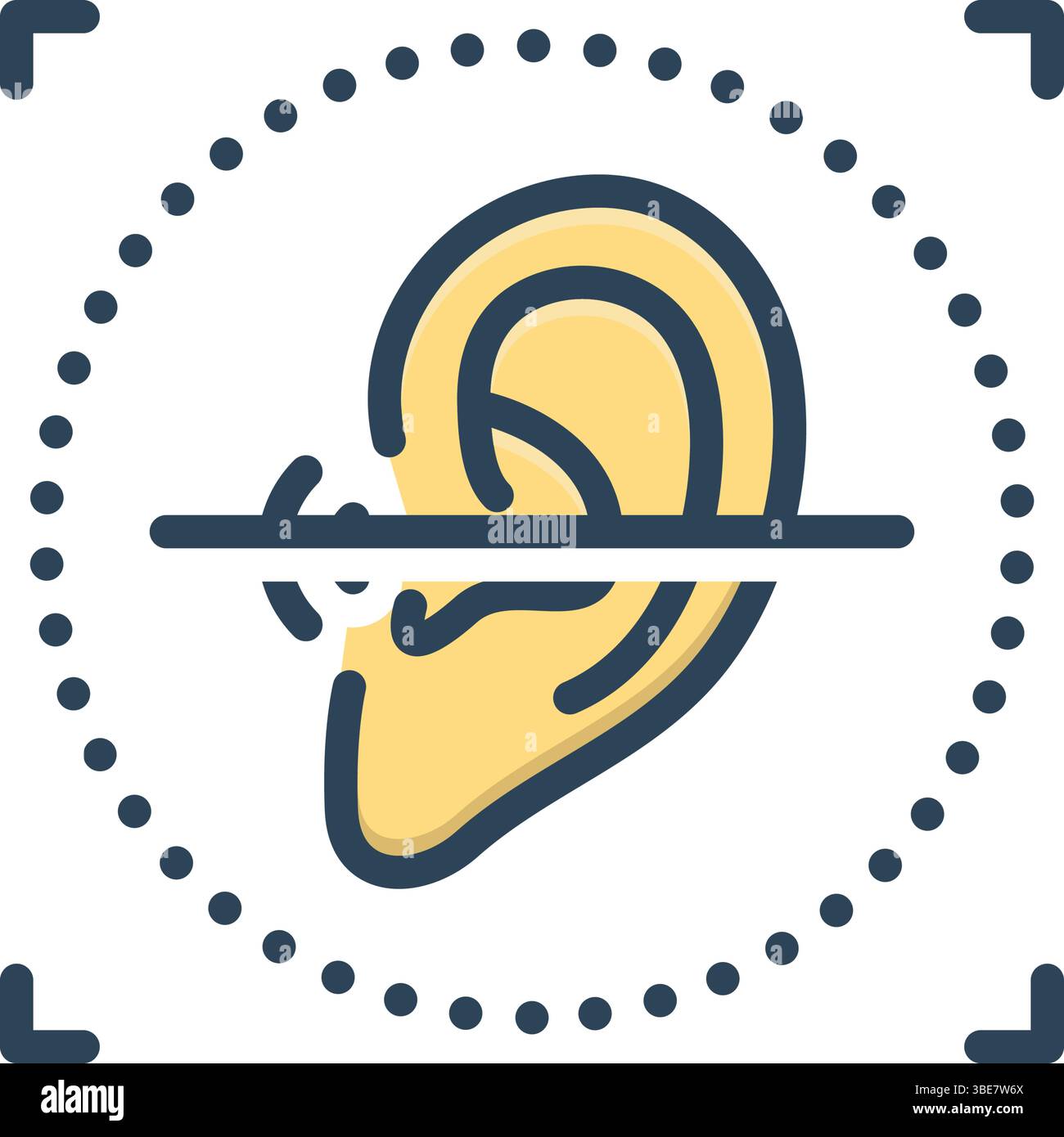 Icon for ear recognition, ear Stock Vector Image & Art - Alamy