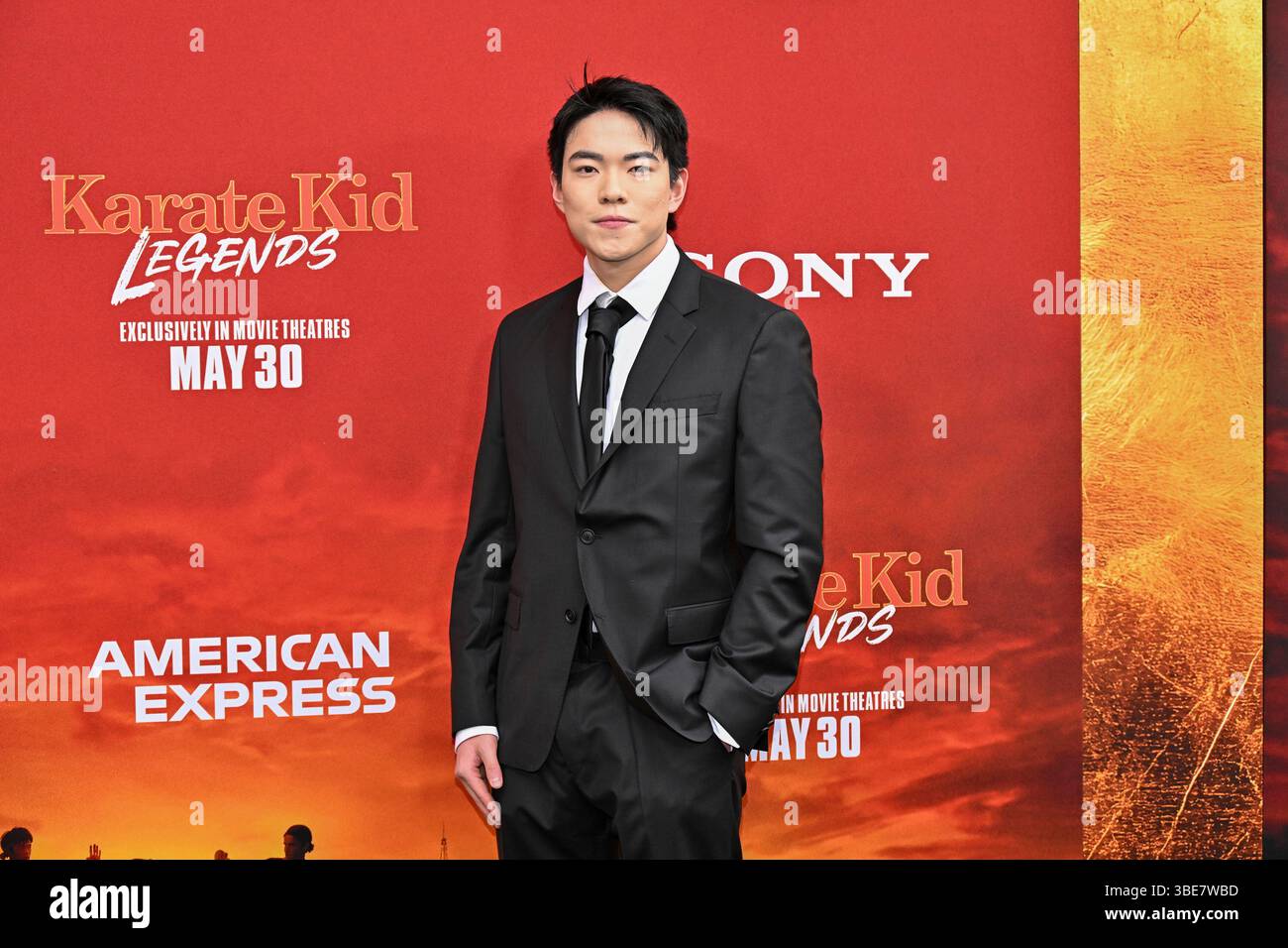 Yankei "Oscar" Ge attends the world premiere of "Karate Kid: Legends ...