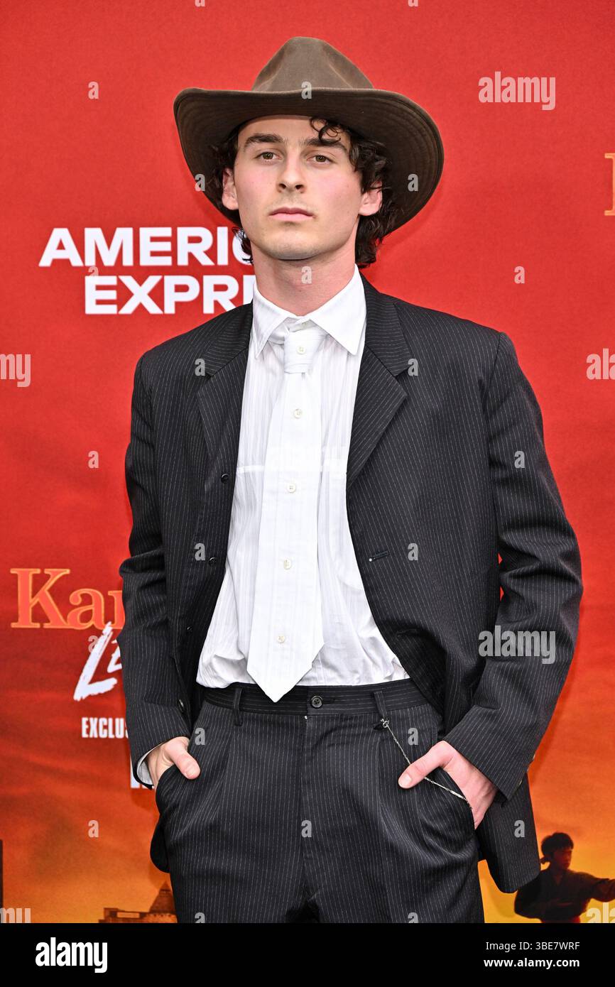 Wyatt Oleff attends the world premiere of "Karate Kid: Legends" at the ...