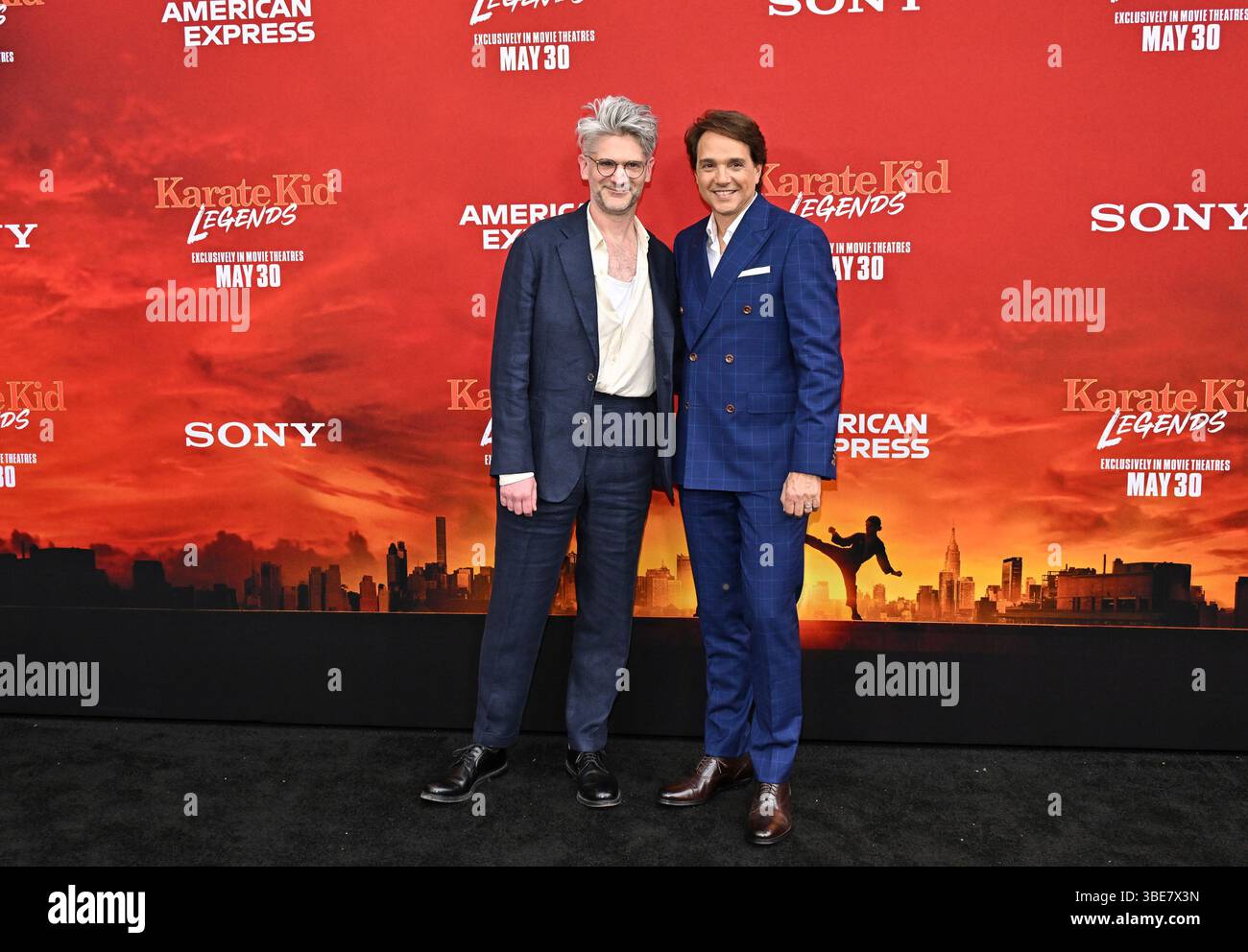 Director Jonathan Entwistle, left, and actor Ralph Macchio attend the ...