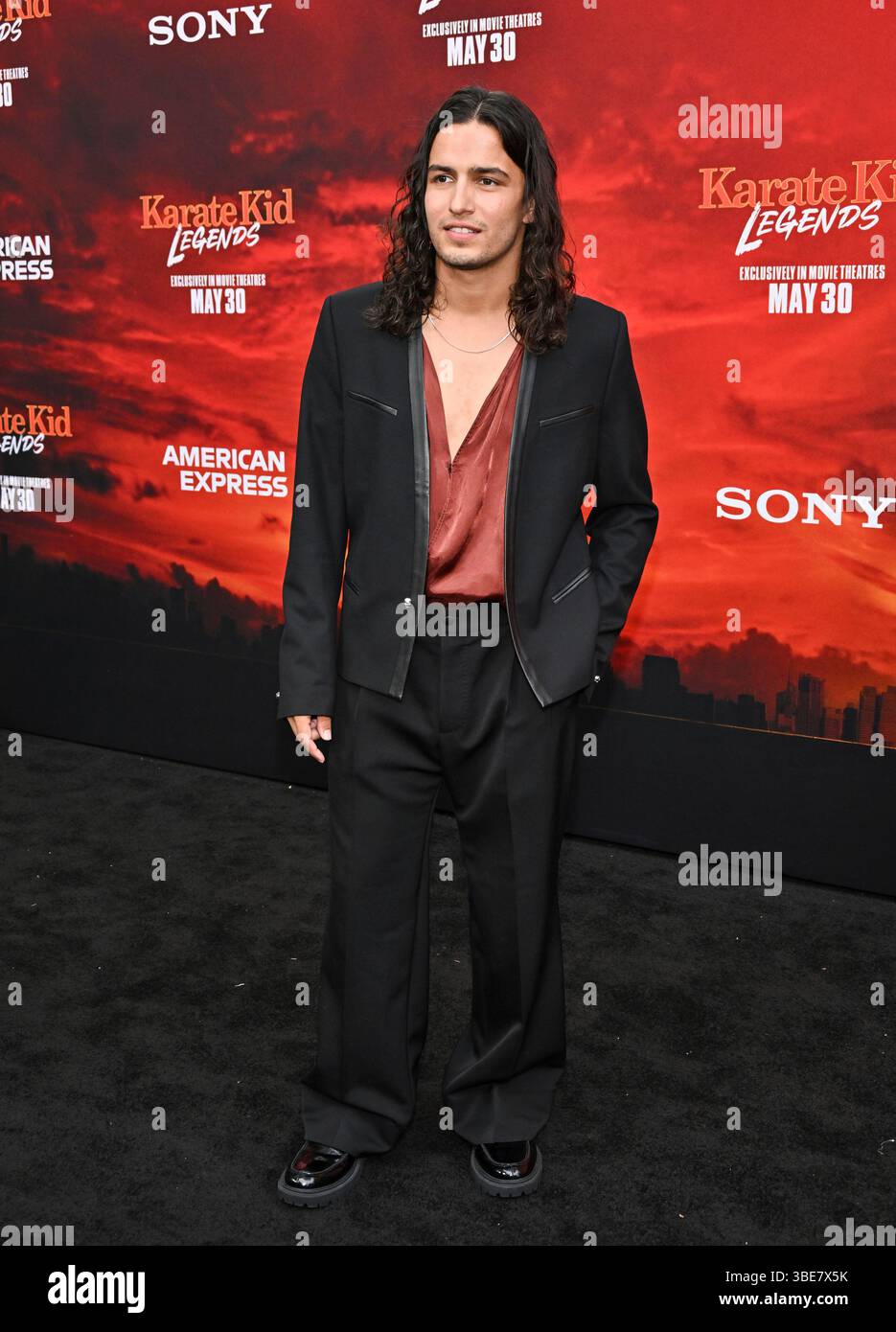 Aramis Knight attends the world premiere of "Karate Kid: Legends" at ...