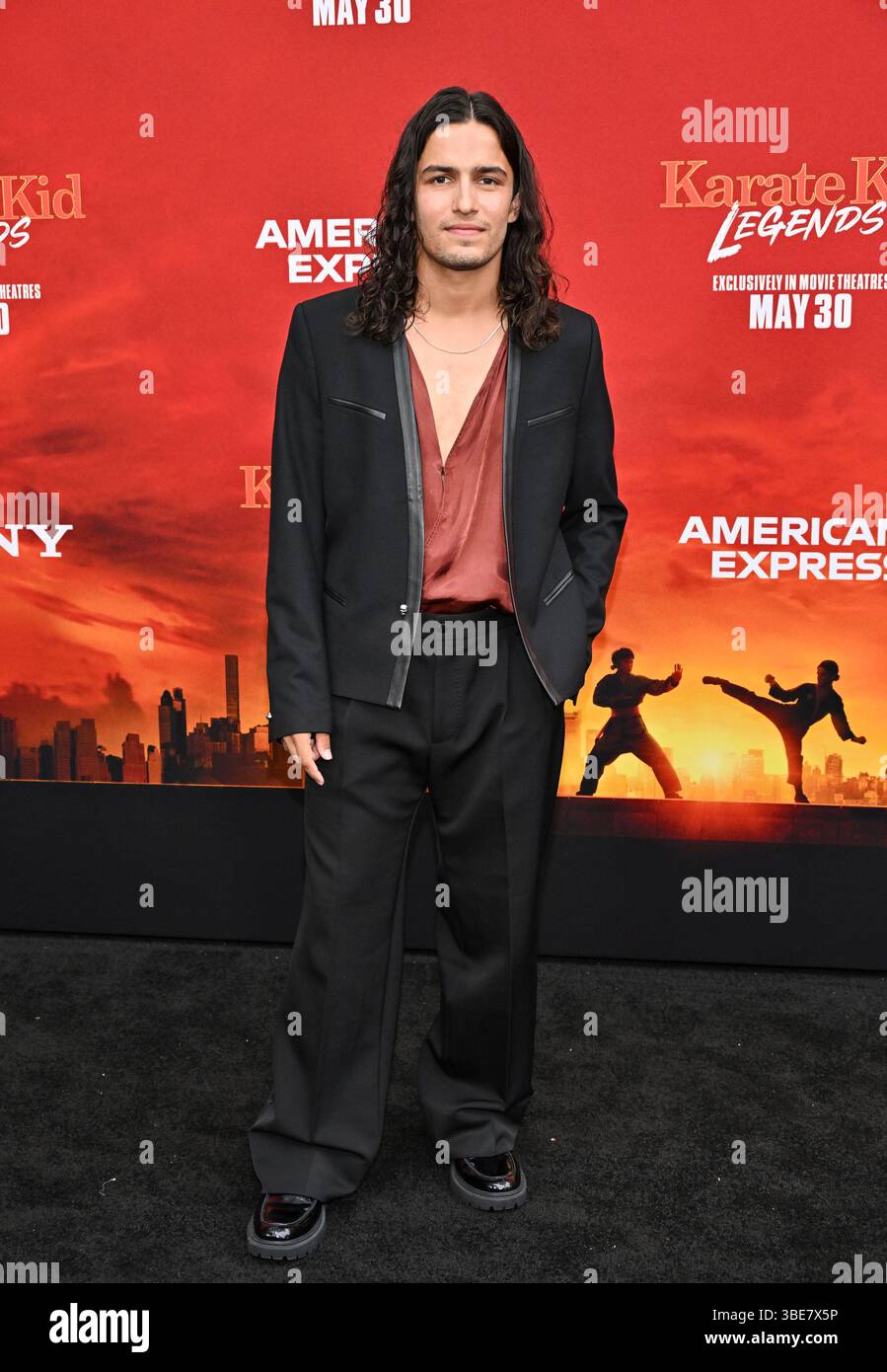 Aramis Knight attends the world premiere of "Karate Kid: Legends" at ...