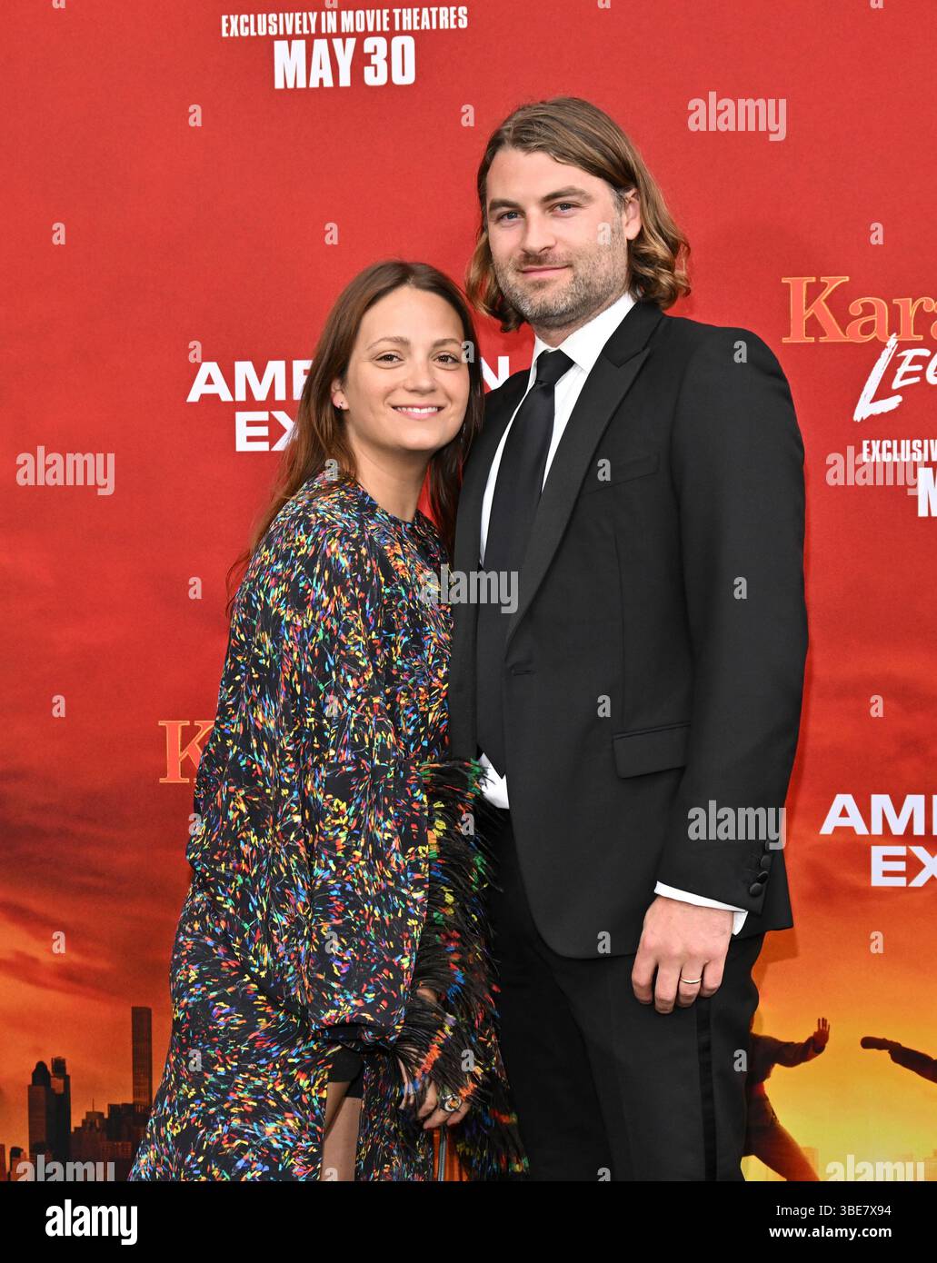 Talisa Trantino, left, and Justin Brown attend the world premiere of ...