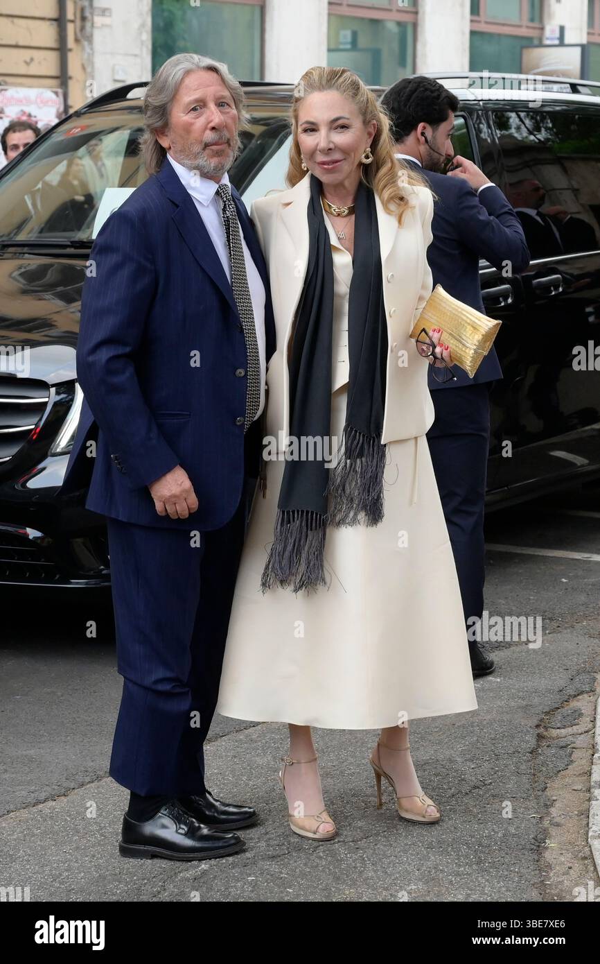 Rome, Italy. 27th May, 2025. Andrea Formilli Fendi (l) and Antonella ...