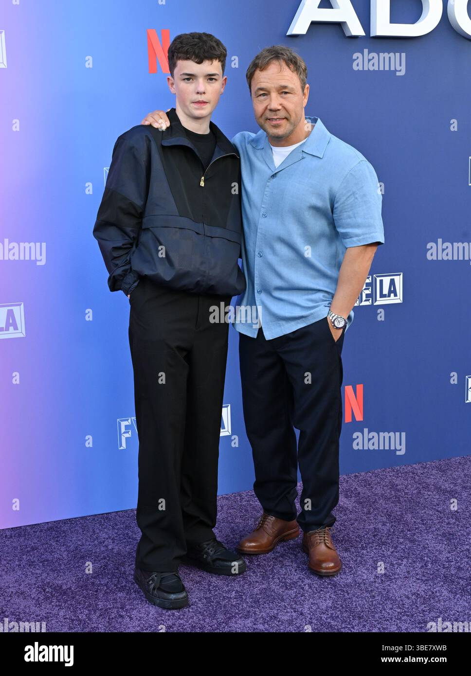 North Hollywood, USA. 27th May, 2025. Owen Cooper and Stephen Graham ...