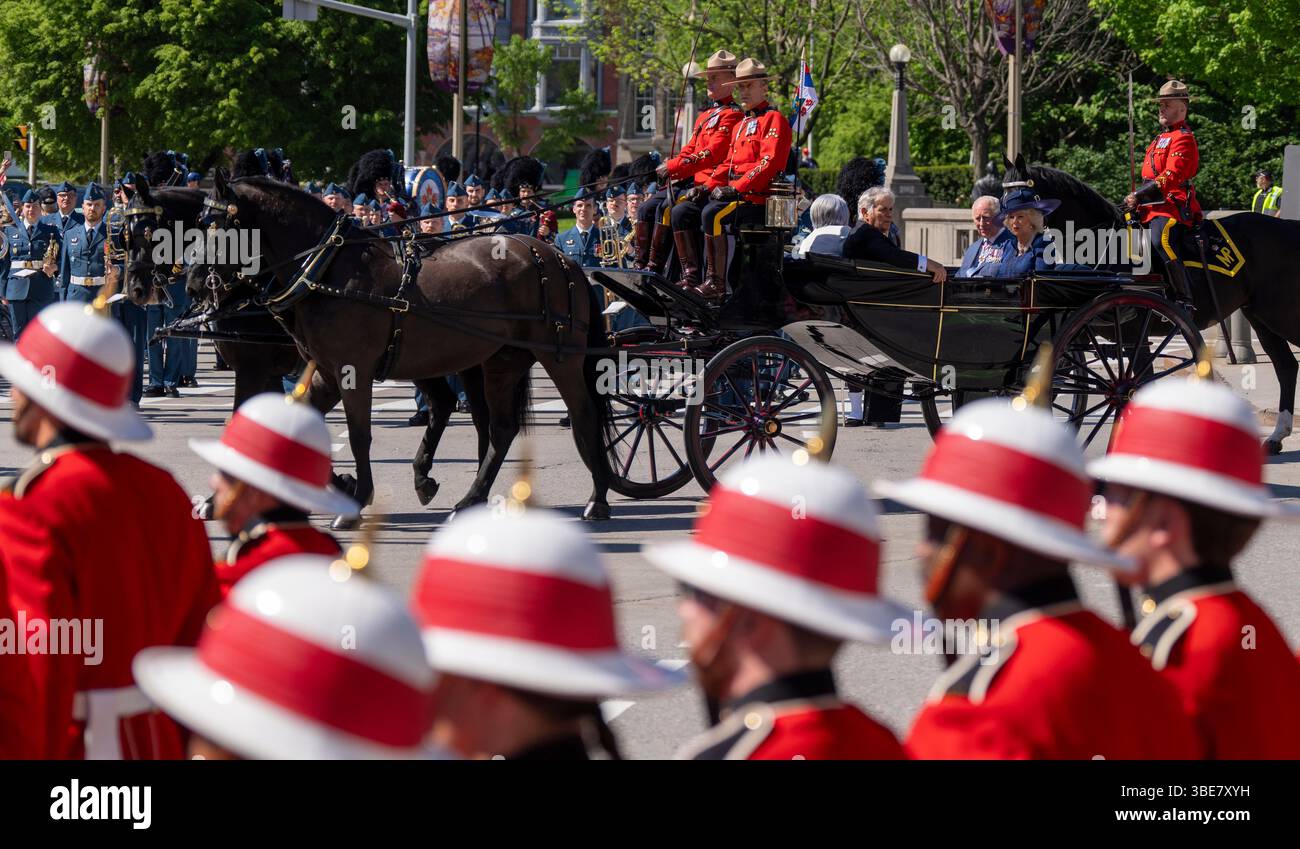Ottawa, Canada. 27th May, 2025. King Charles and Queen Camilla travel ...
