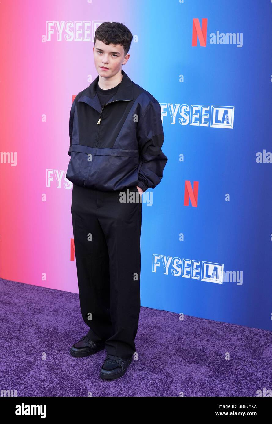 Owen Cooper arrives at an Academy of Television Arts & Sciences ...