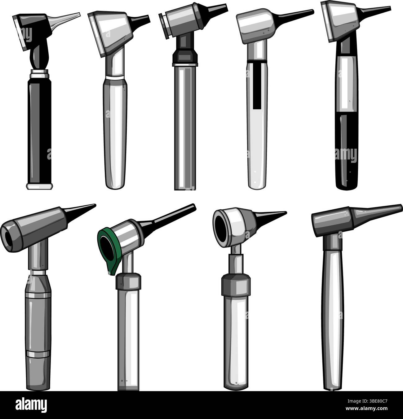otoscope set cartoon vector illustration Stock Vector Image & Art - Alamy