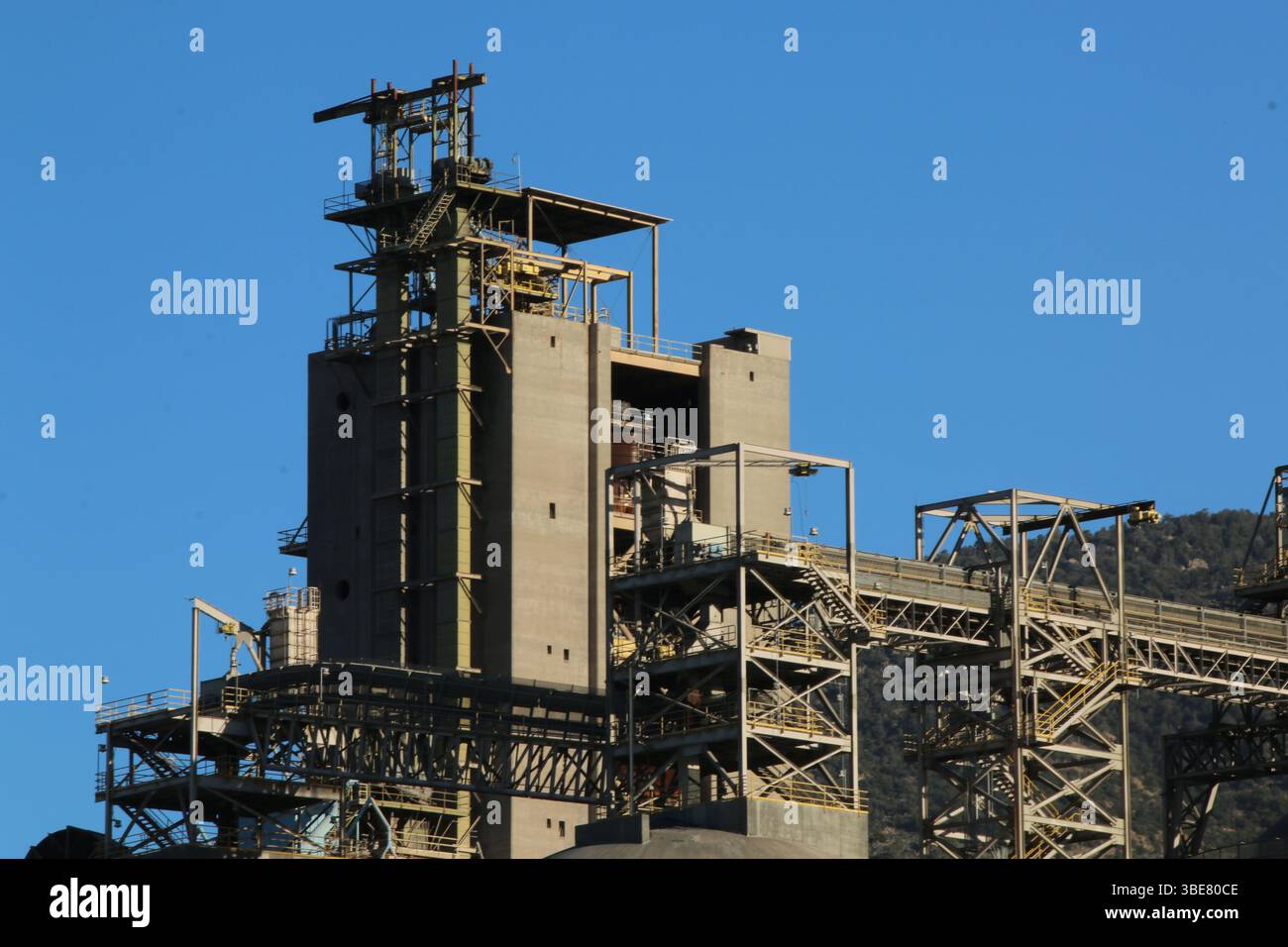 The tower structure of a industrial mining operation Stock Photo - Alamy