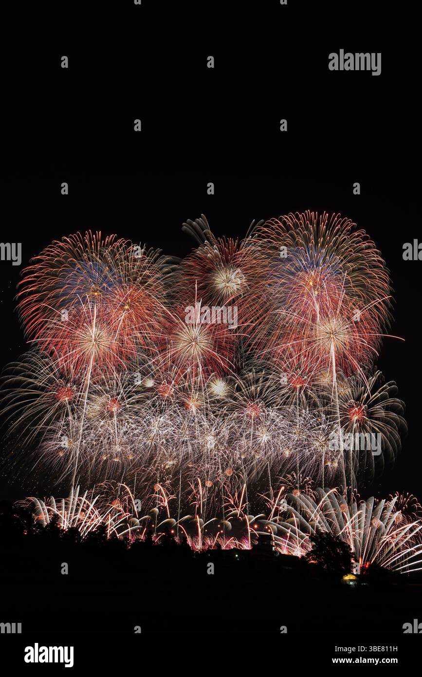 Opening Fireworks at Tone River Grand Fireworks Festival Stock Photo ...