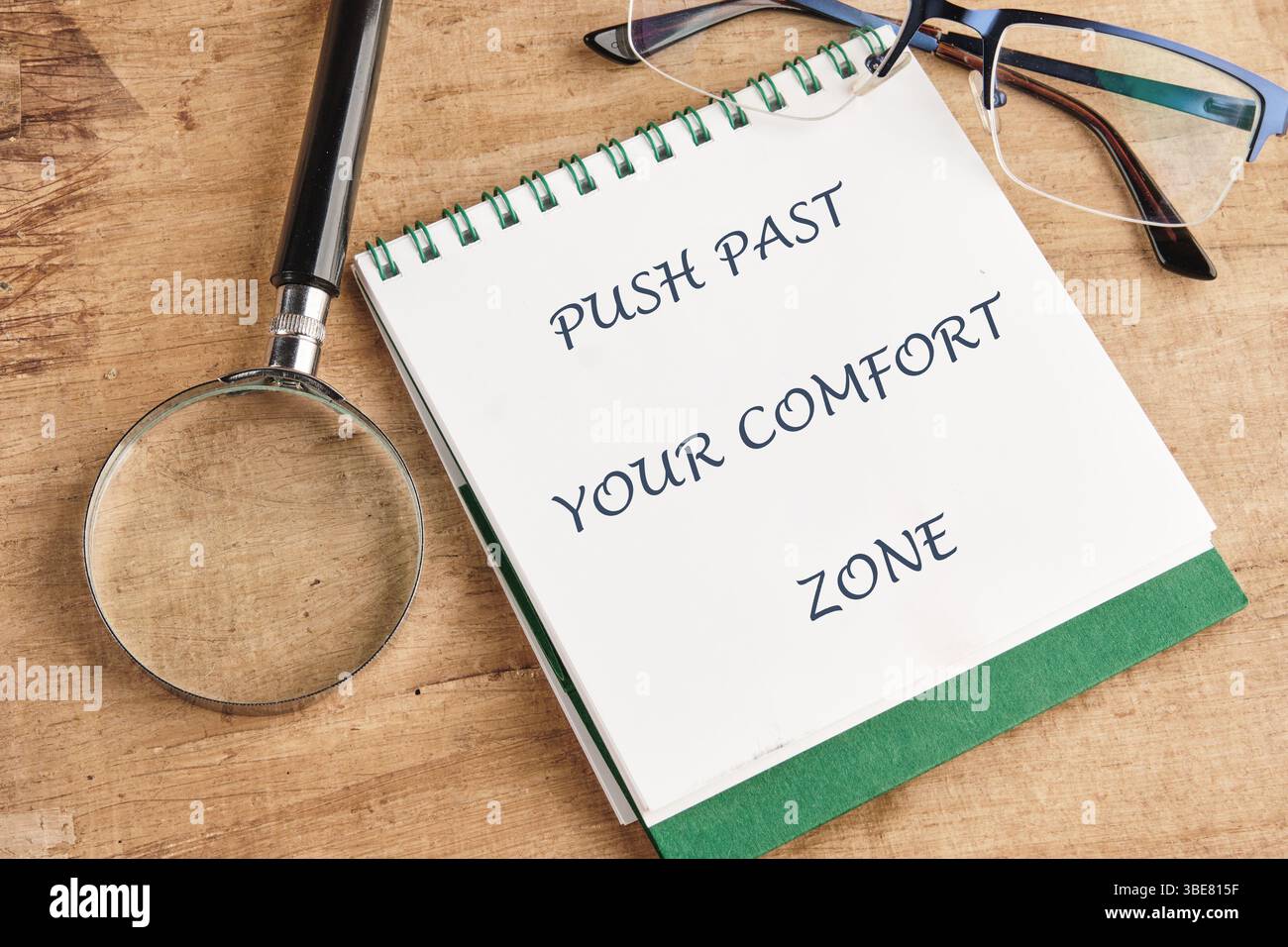 Familiarity, habits, discovering, challenge, uncertainty concept. Words ...