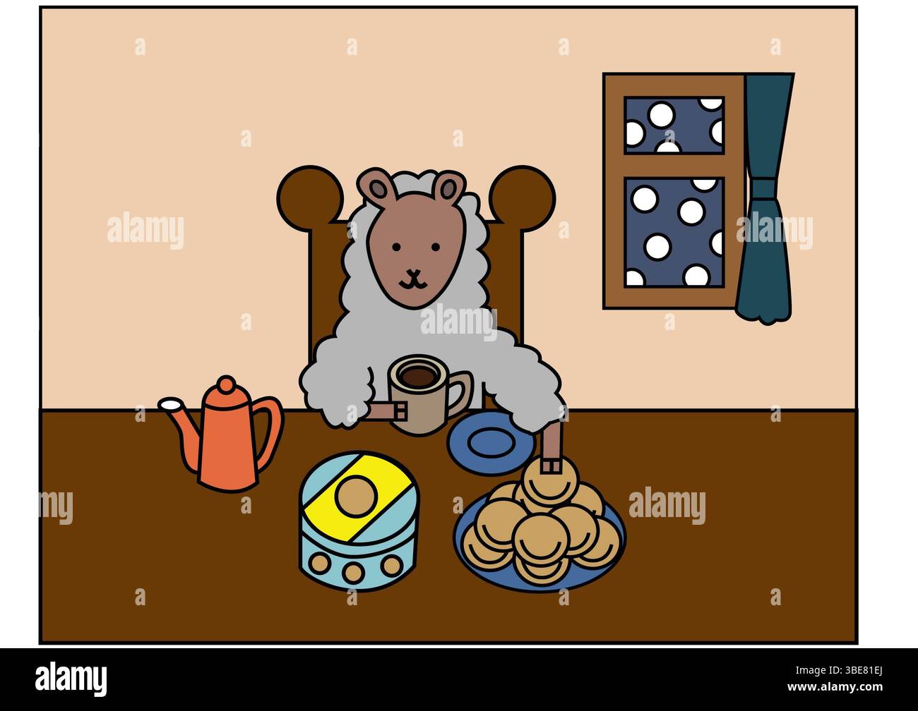 Sheep drink Cut Out Stock Images & Pictures - Alamy