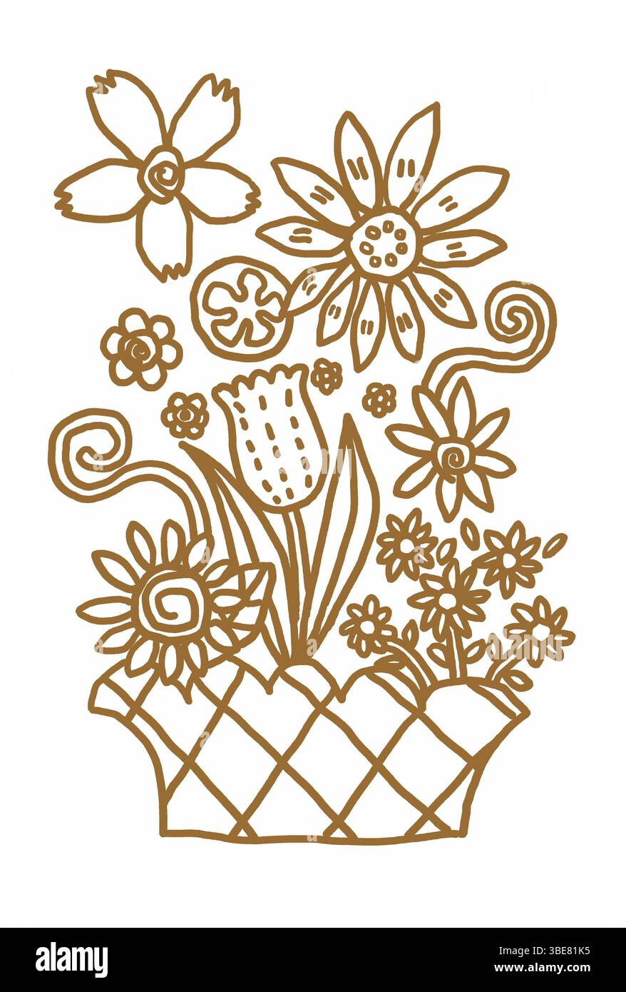 Table flowers decoration Cut Out Stock Images & Pictures - Alamy