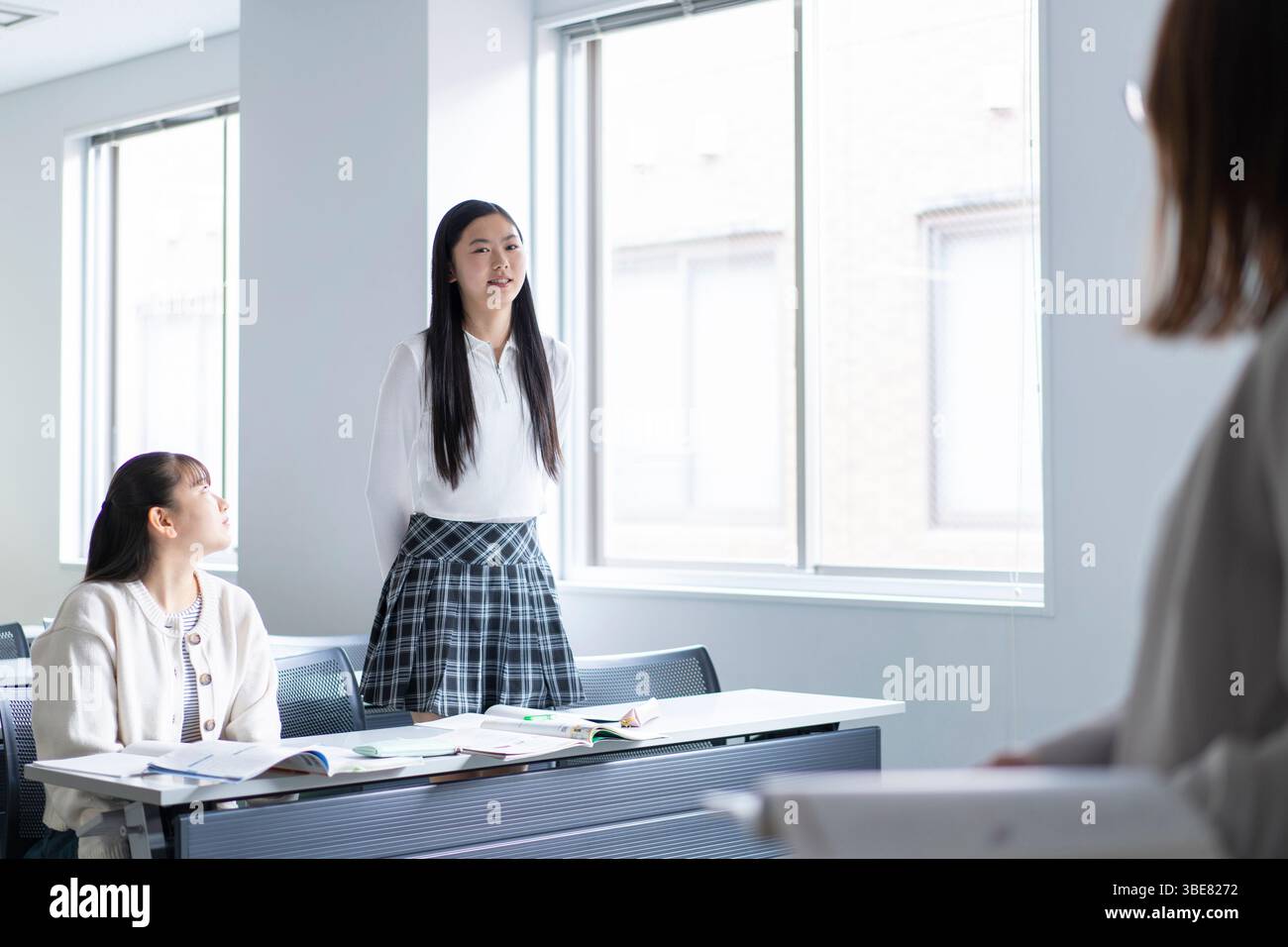 Student taking a cram school class Stock Photo - Alamy
