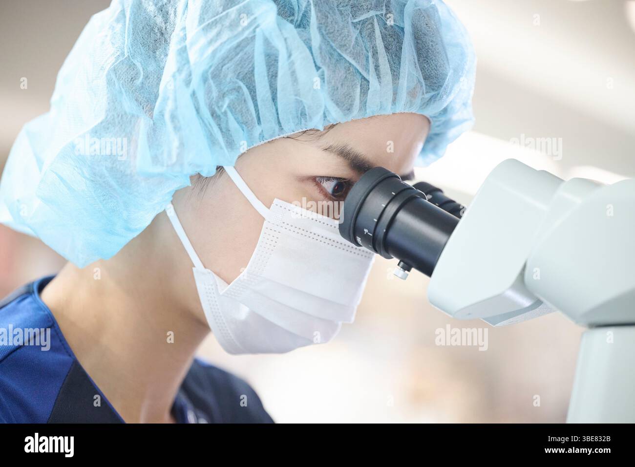 Embryologists using the microscope in the culture room Stock Photo - Alamy