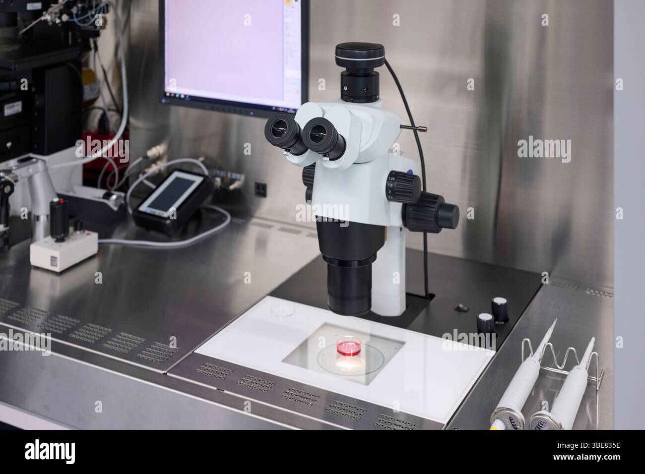 Microscope in the culture room Stock Photo - Alamy