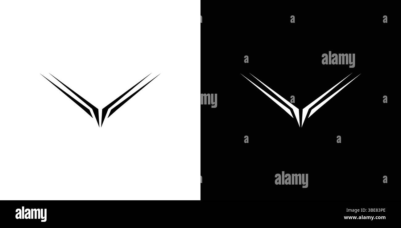 Modern and sophisticated wings logo design Stock Vector Image & Art - Alamy