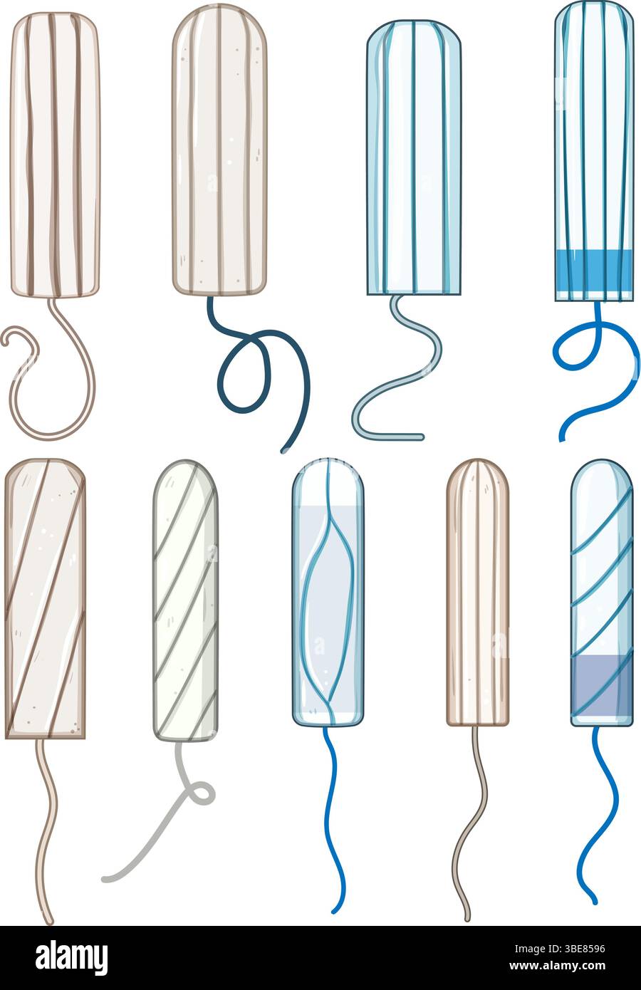 tampon set cartoon vector illustration Stock Vector Image & Art - Alamy