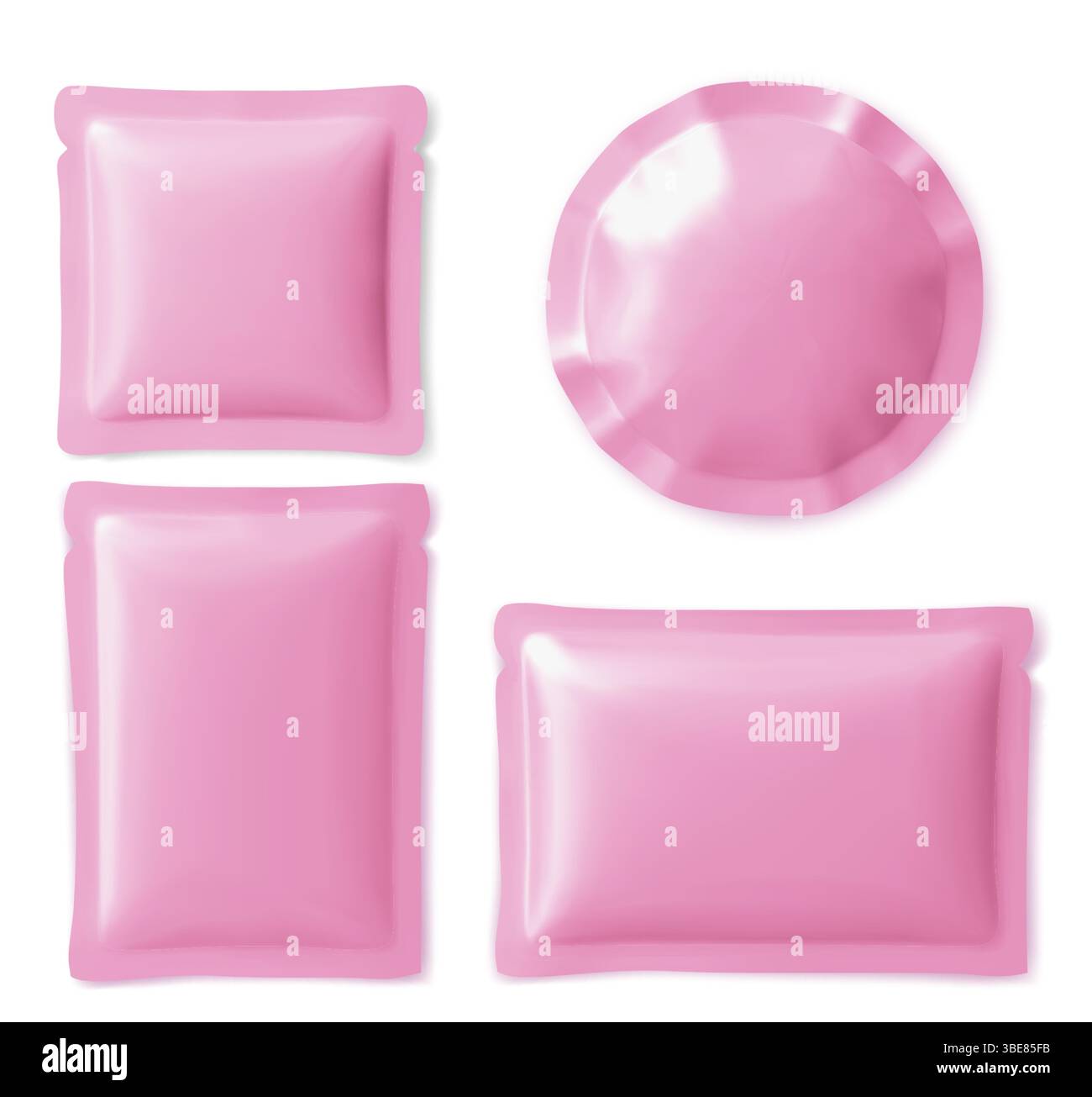 Shampoo sachet pink Stock Vector Images - Alamy
