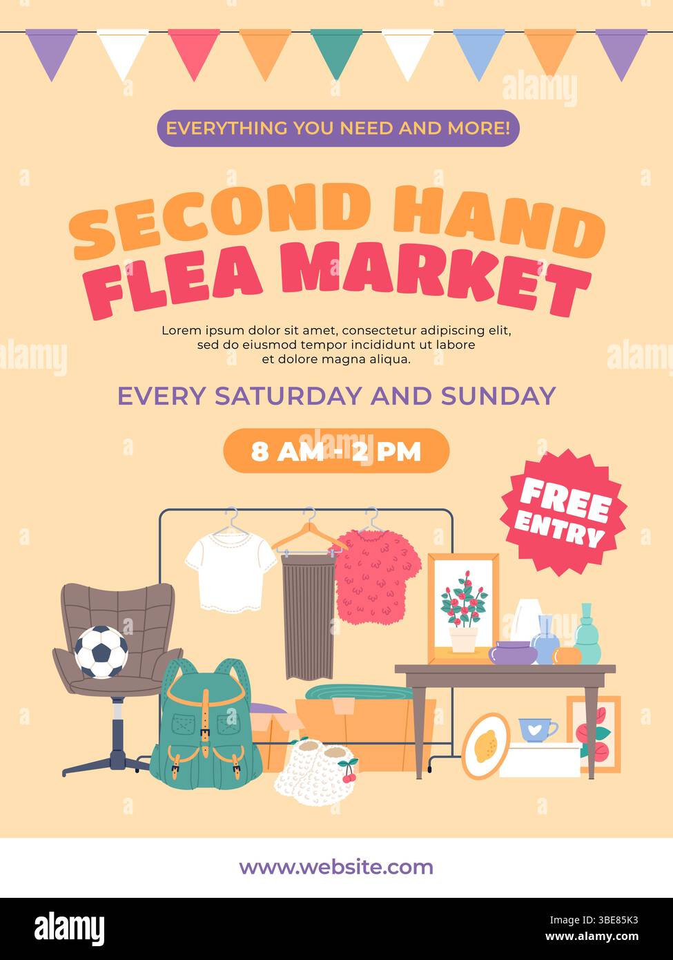 Sale flea Stock Vector Images - Alamy