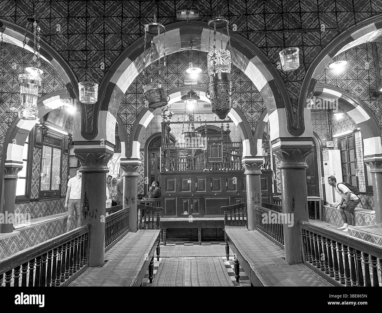 Interior oldest synagogue in Black and White Stock Photos & Images - Alamy