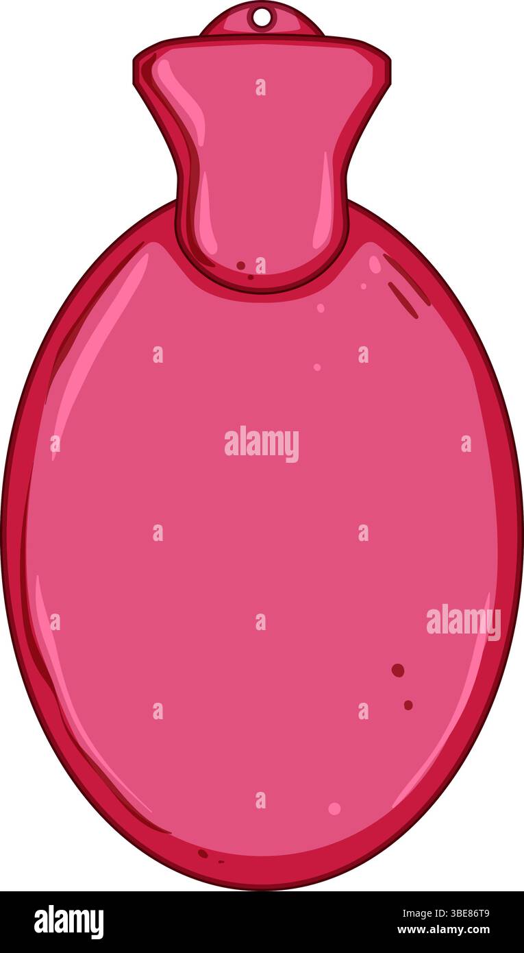 throbbing bottle pain relief cartoon vector illustration Stock Vector ...